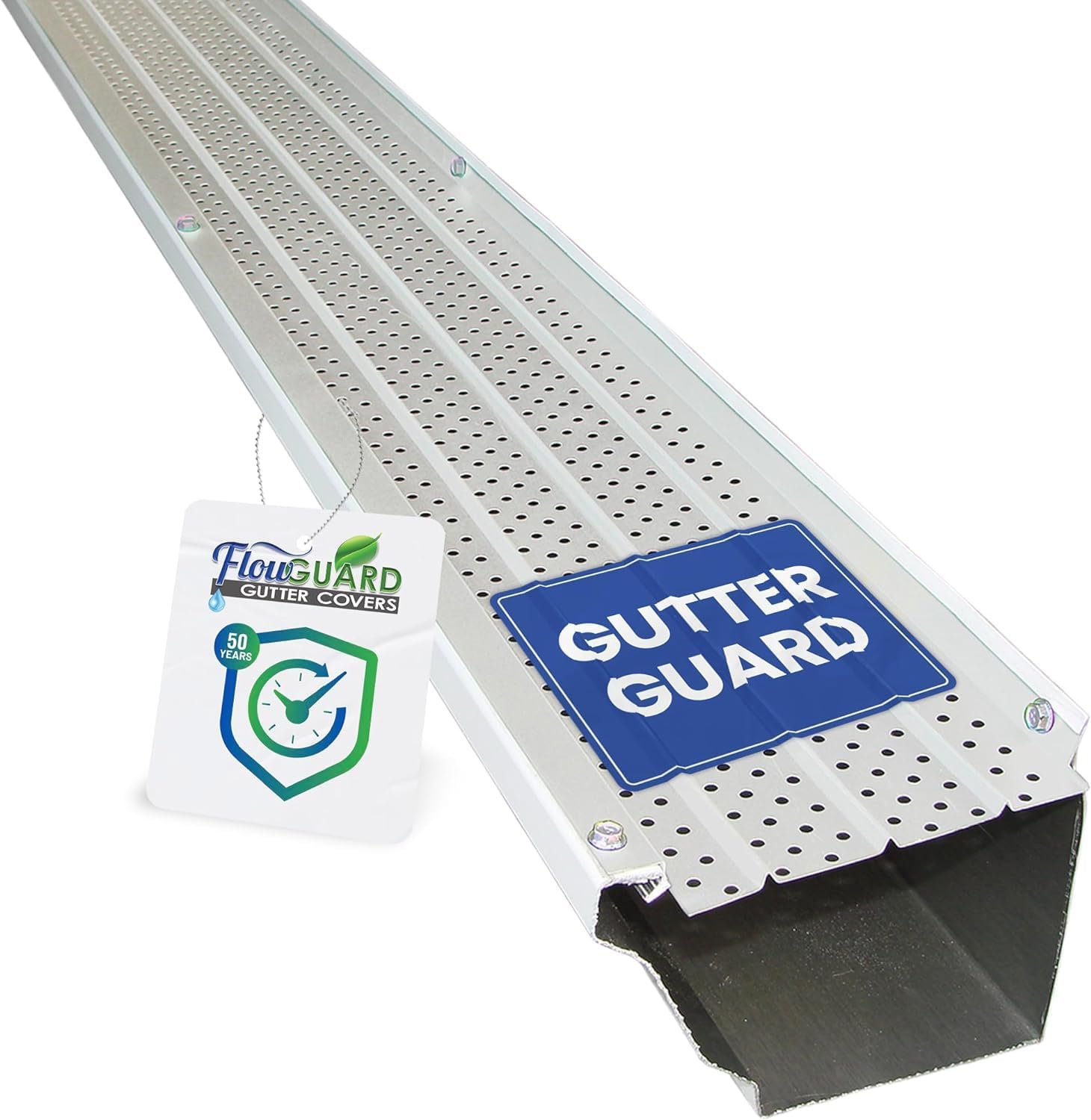 HydroShield Snap Fit Gutter Guard (5in. - Carton of 25 Pieces (75 ...