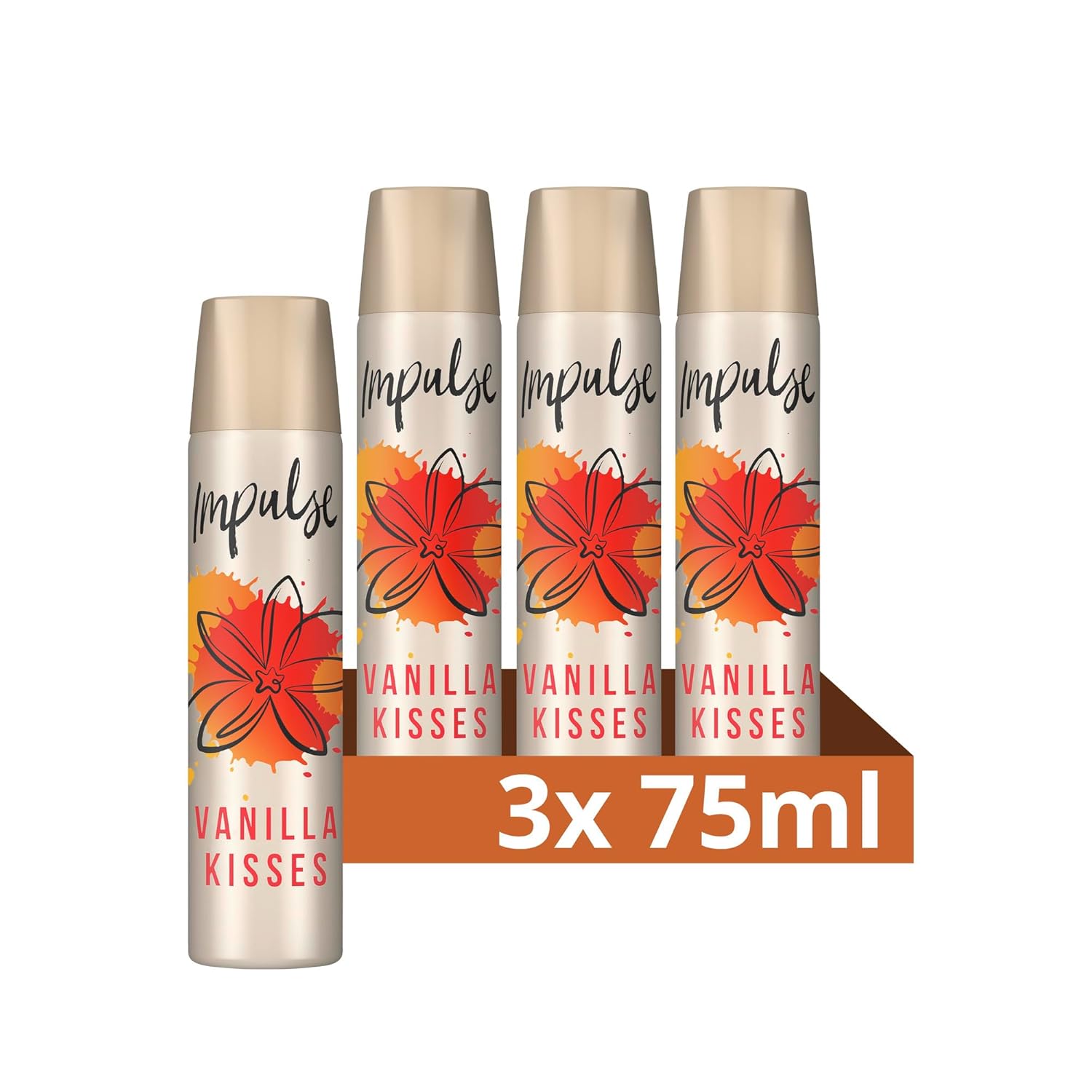 Amazon.com : Impulse Vanilla Kisses Bodyspray 75 ml : Beauty & Personal ...