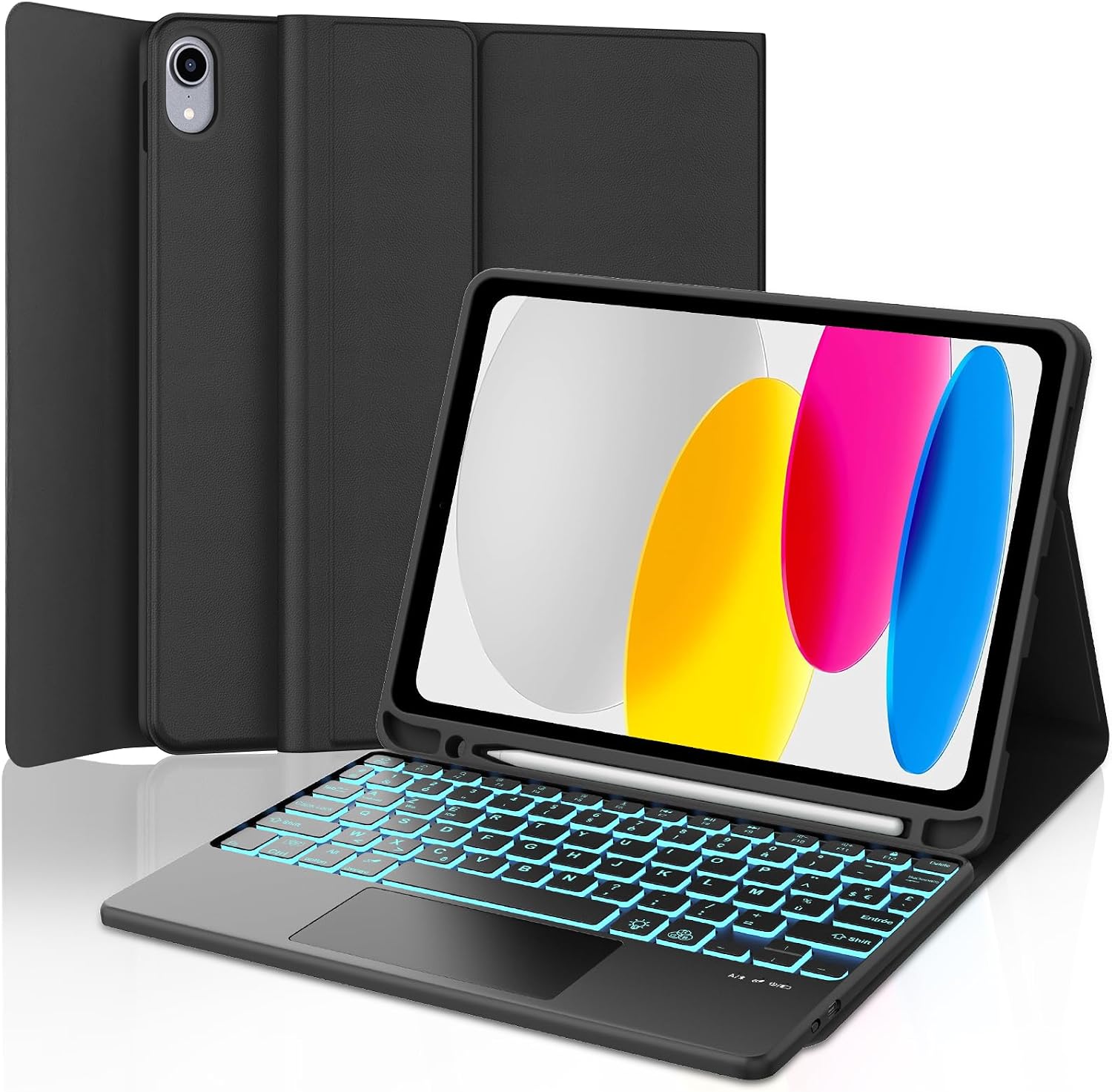 Zoo_huuie Keyboard Case for iPad 10/11 Generation (10.9 Inch 2022, 11 ...