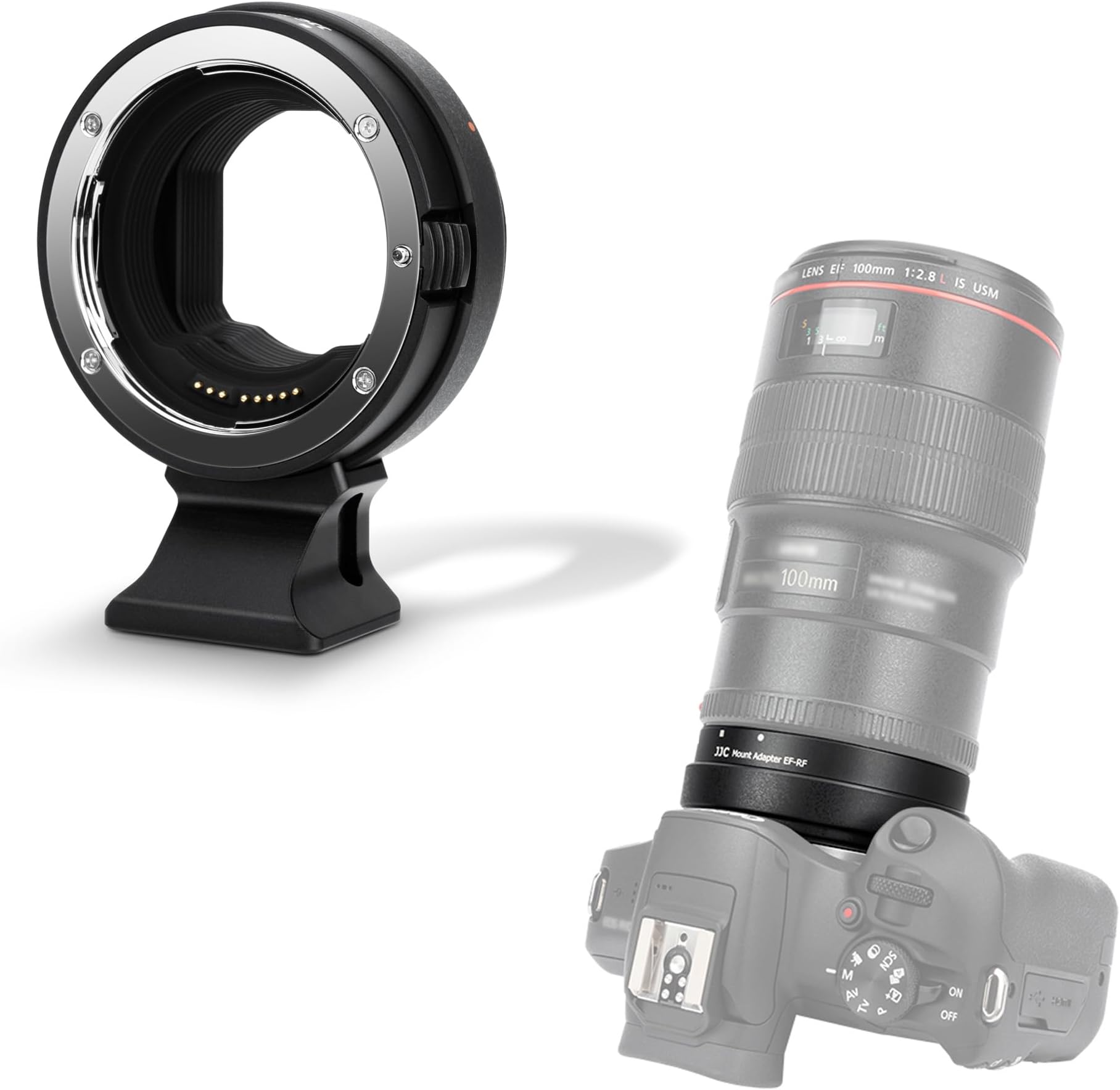 JJC EF-RF Auto Focus Mount Adapter Converter for Canon EF EF/S Lens to ...