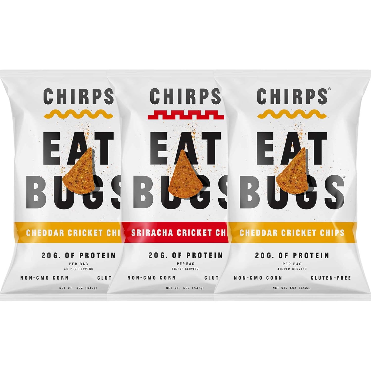 Amazon.com : Chirps Cricket Protein Chips, Gluten-Free, High Protein, 5 ...
