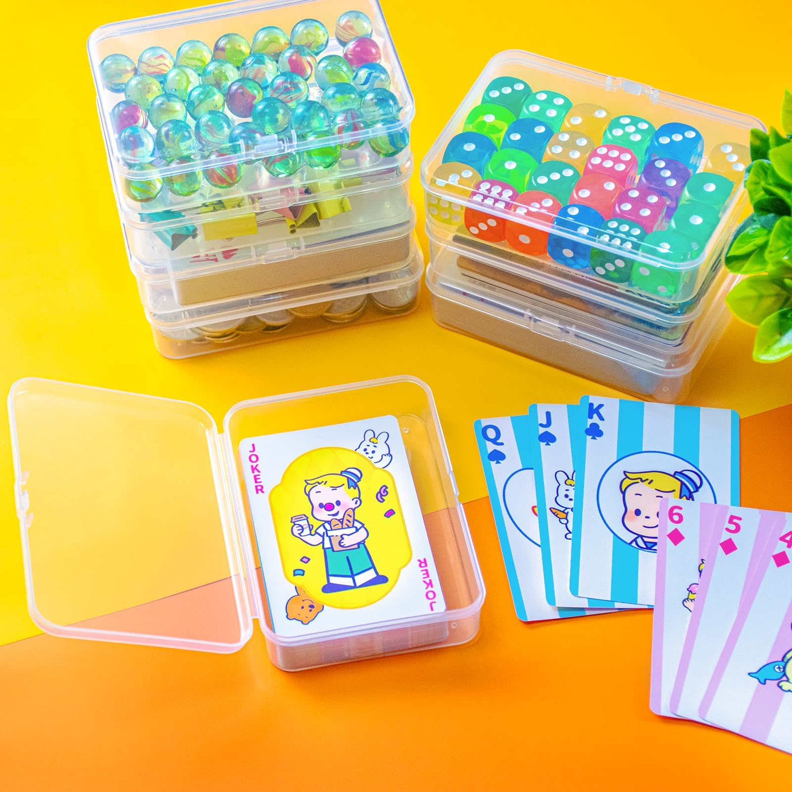Amazon.com: Playing Card Deck Cases 6pcs Plastic Empty Playing Card Box ...