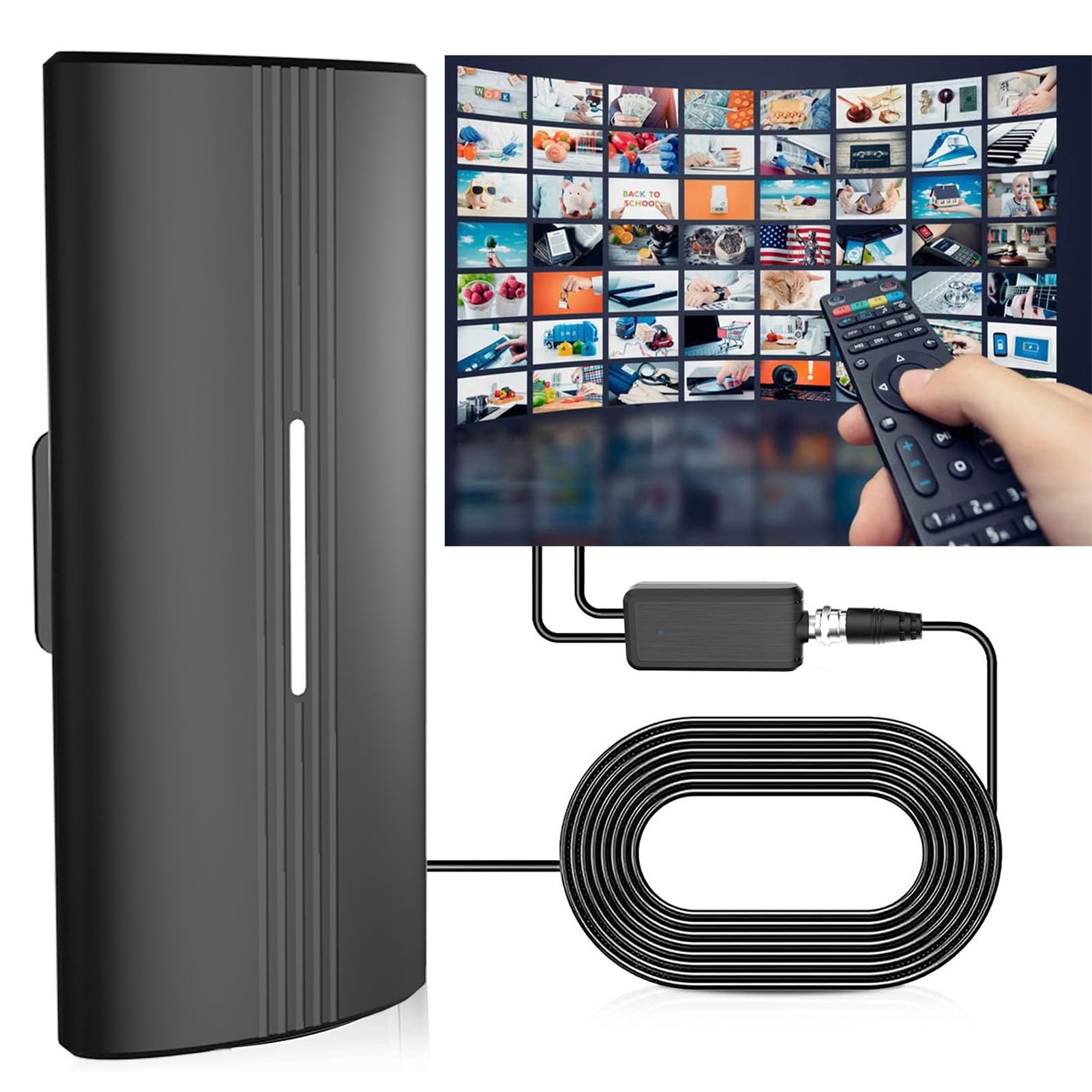 Rewave TV-Antenne – Freeview Digitale TV-Antenne für den Innenbereich ...