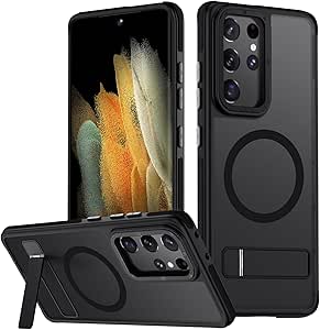 Amazon.com: Mondelete for Samsung Galaxy S21 Ultra Case, [Compatible with MagSafe], Adjustable ...