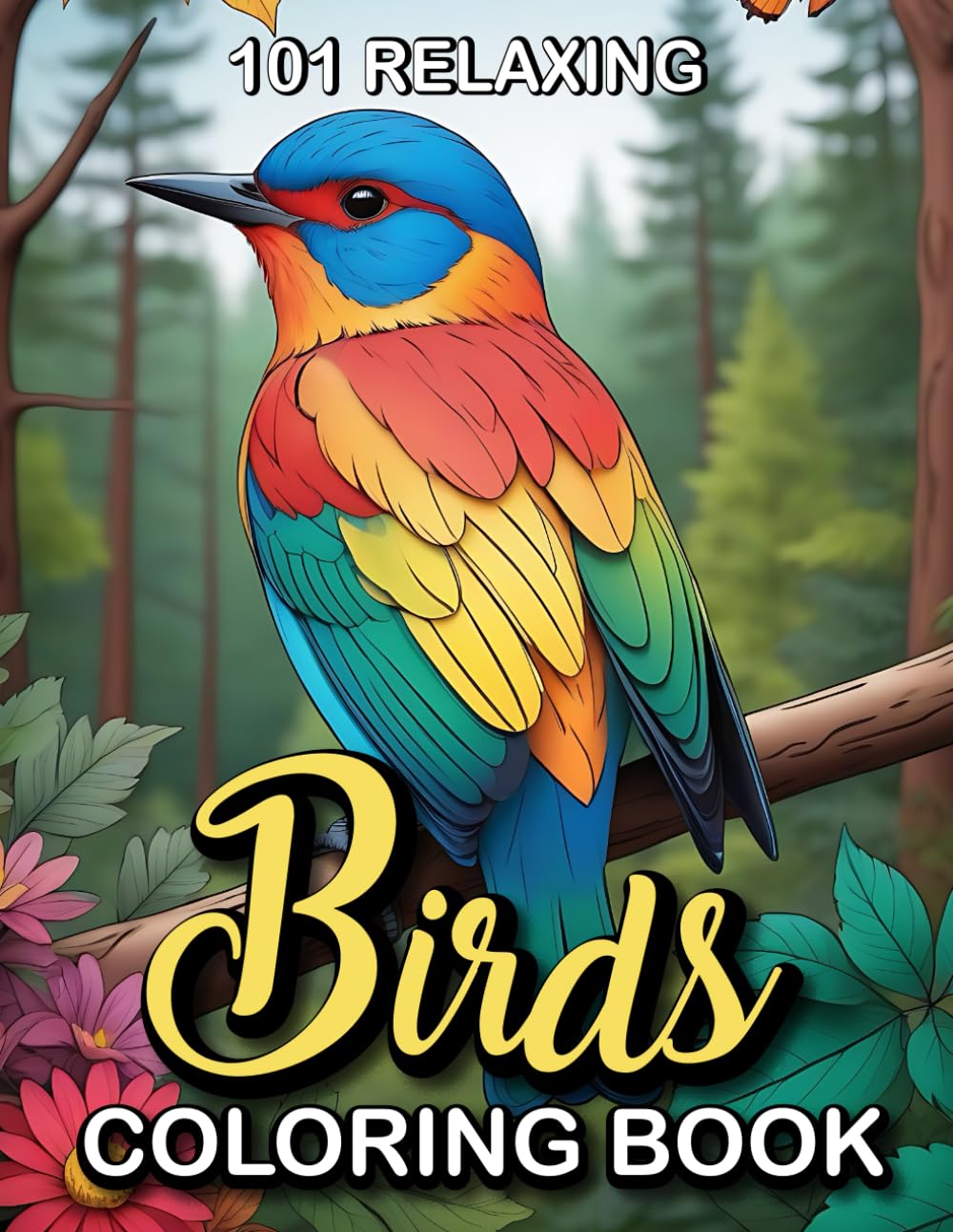 101 Relaxing birds Coloring Book: 100 World Birds Names and Pictures ...