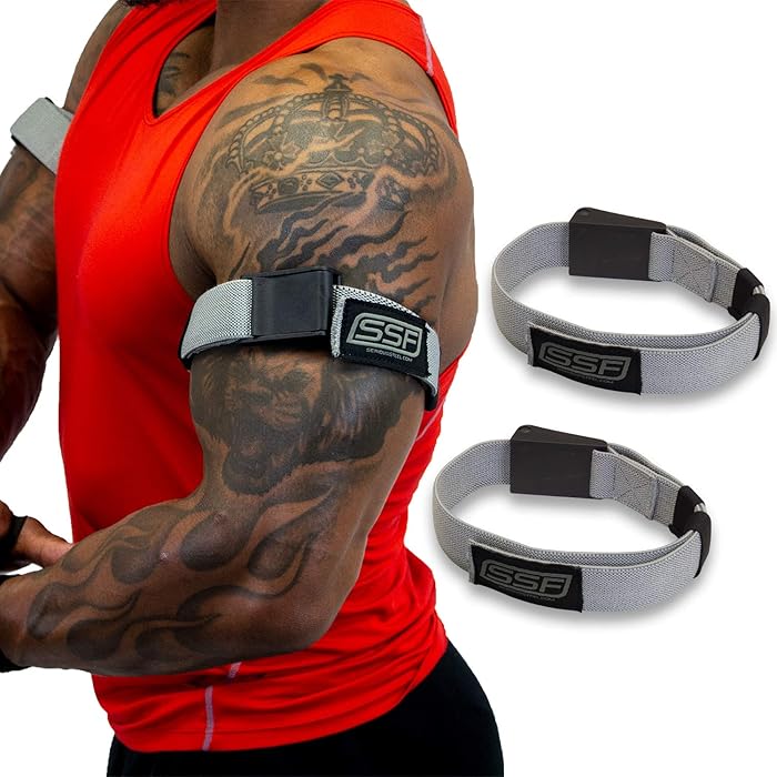 Buy Serious Steel Fitness Arm and Leg Hypertrophy Training Bands (Pair ...