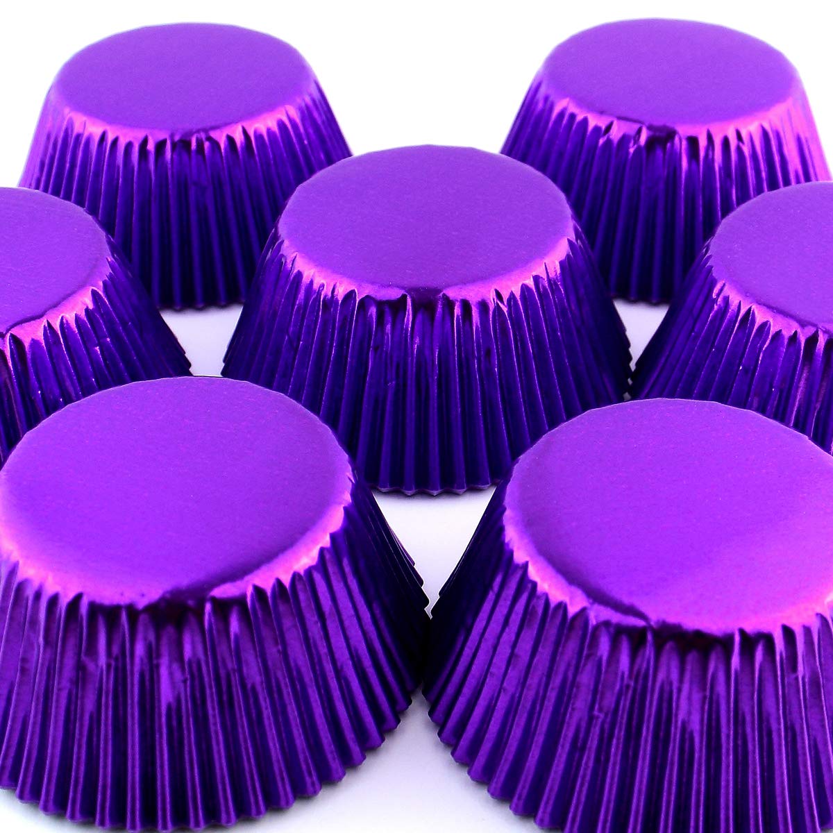 Snapklik.com : Dark Purple Foil Cupcake Case Liners Valentines Day ...