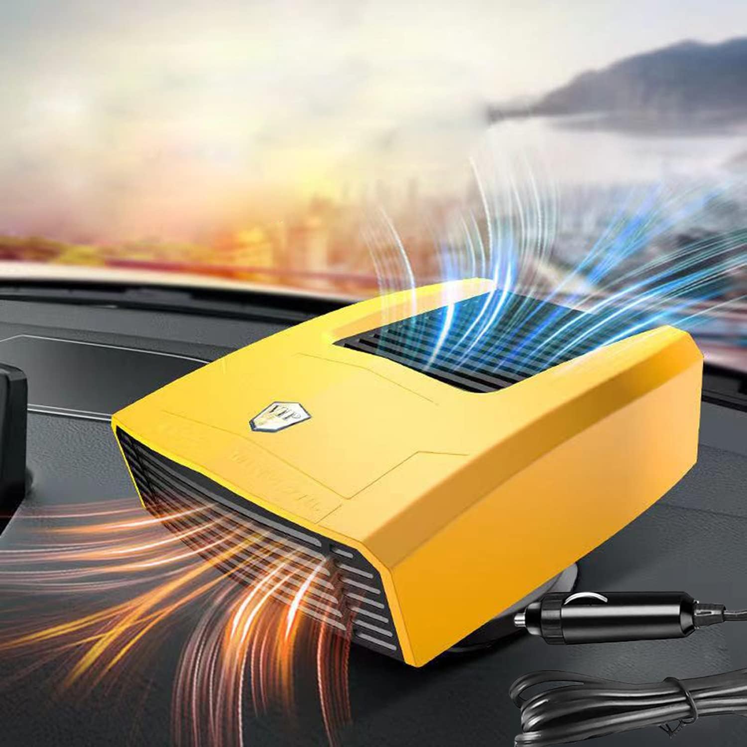 Amazon.com: Car Heater,12V/180W Portable Heater Fan Windshield Defogger ...