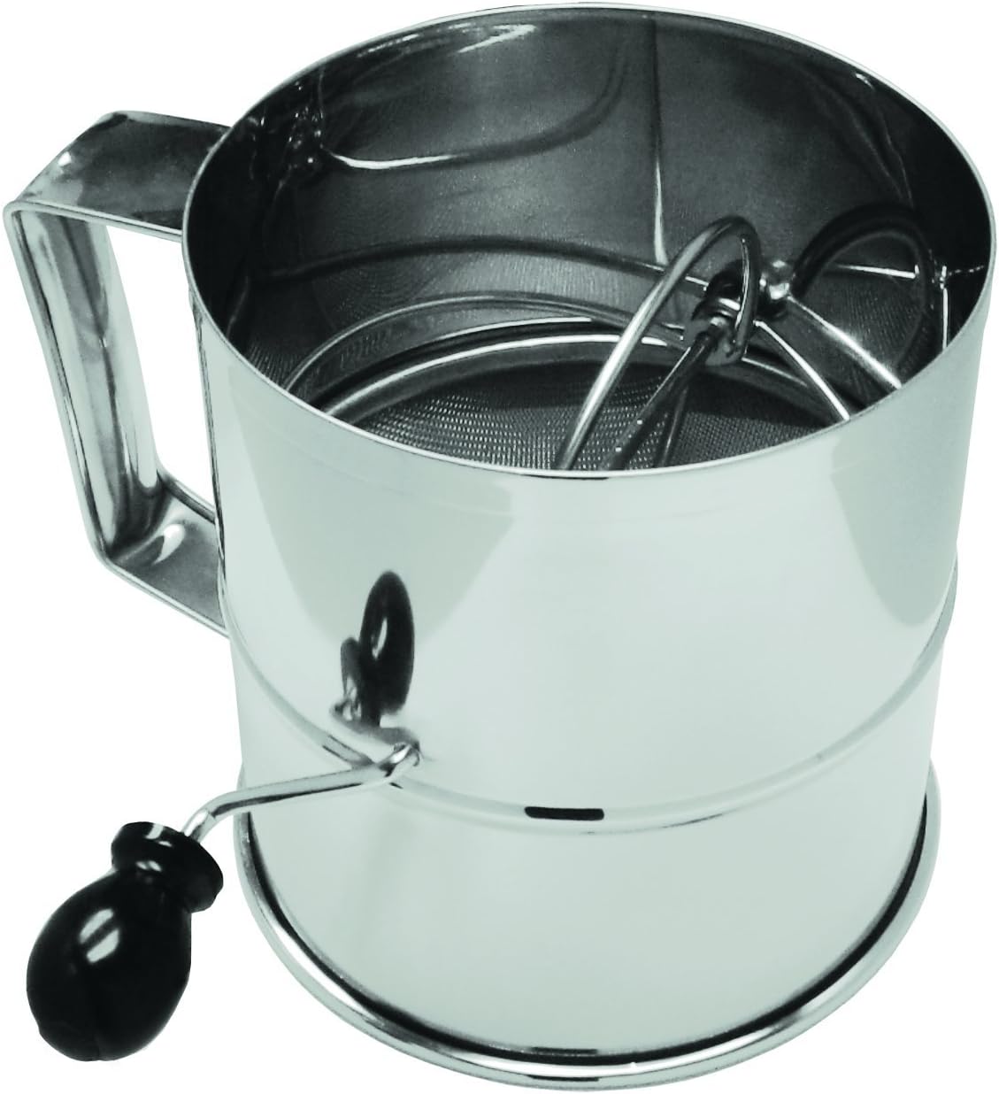 Amazon.com: Update International Stainless Steel Rotary Flour Sifter, 8 ...