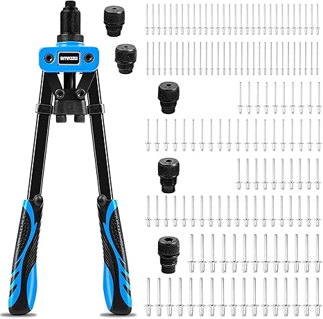 14" Rivet Gun Tool Pop Rivet Kit : Smraza Heavy Duty Hand Riveter with ...