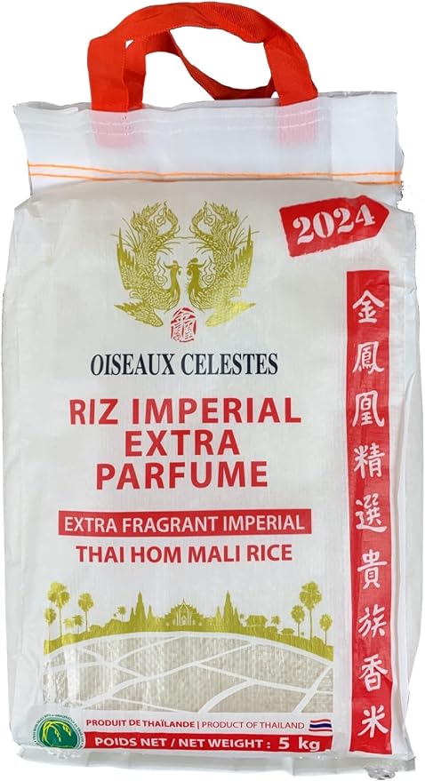 Riz Thai Impérial 2024 Extra Parfumé Qualité Premium 5kg/sac ...