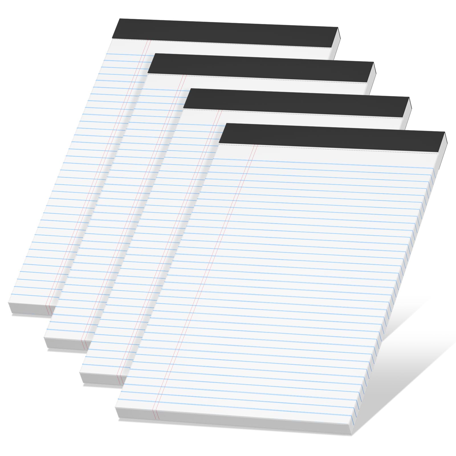 Amazon.com : 4 Pack Note Pads 8.5 x 11 White Legal Pads Narrow Ruled ...