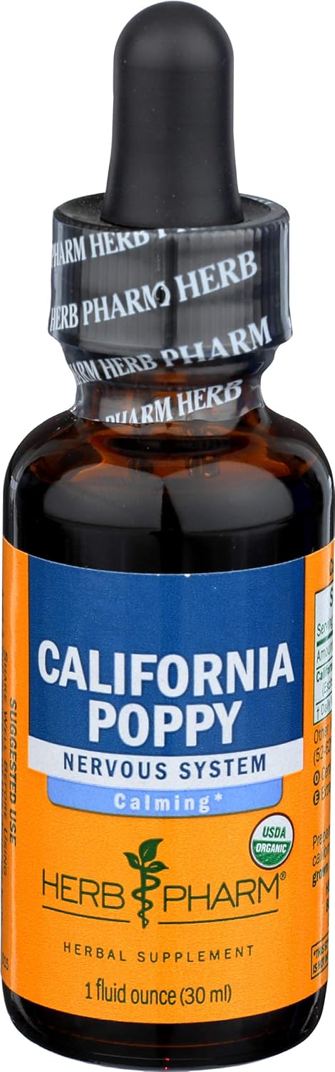 Amazon.com: HERB Pharm Organic California Poppy Extract, 1 FZ : Health ...