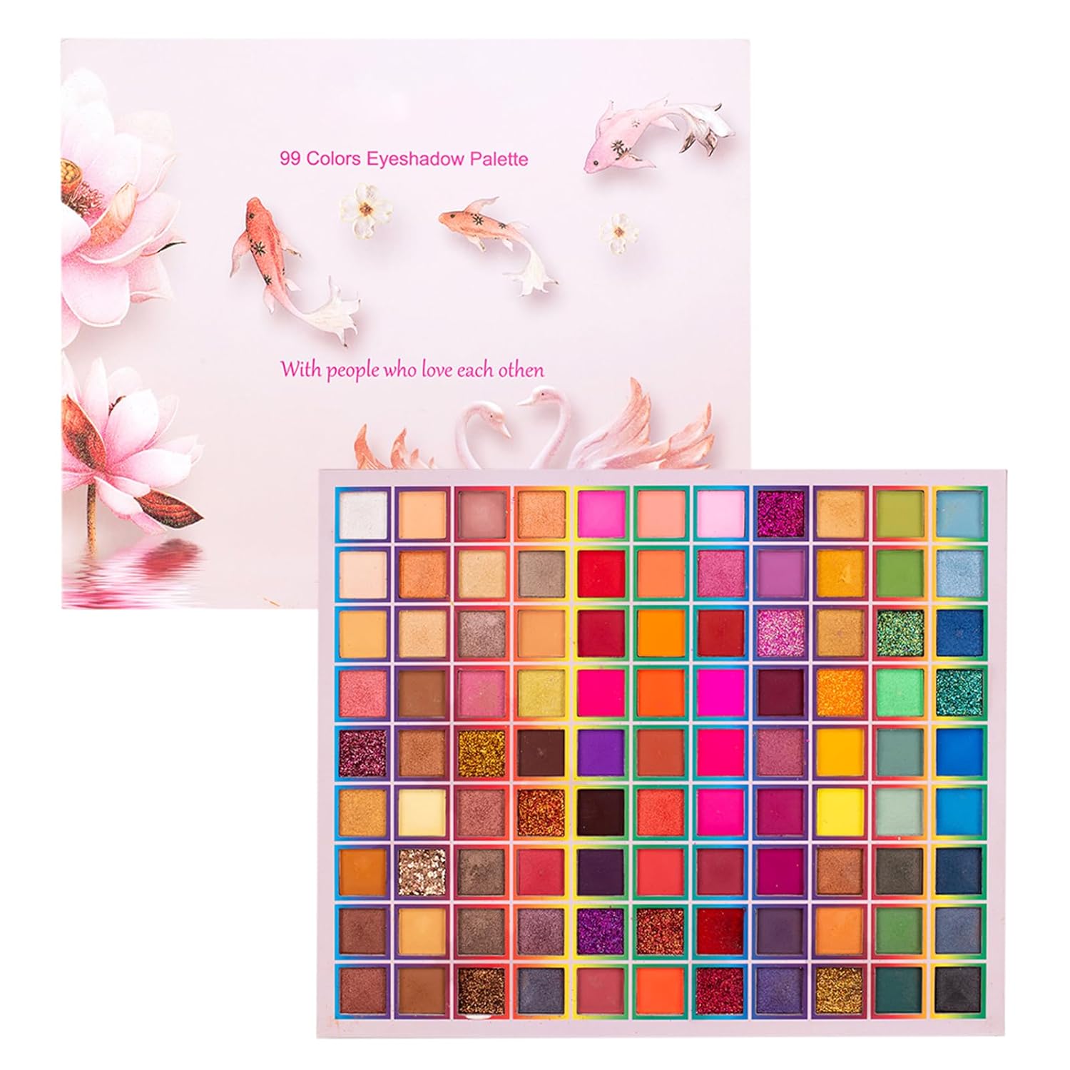 Amazon.com : 99 Colors Shimmer Eyeshadow Makeup Palette for Eyes ...