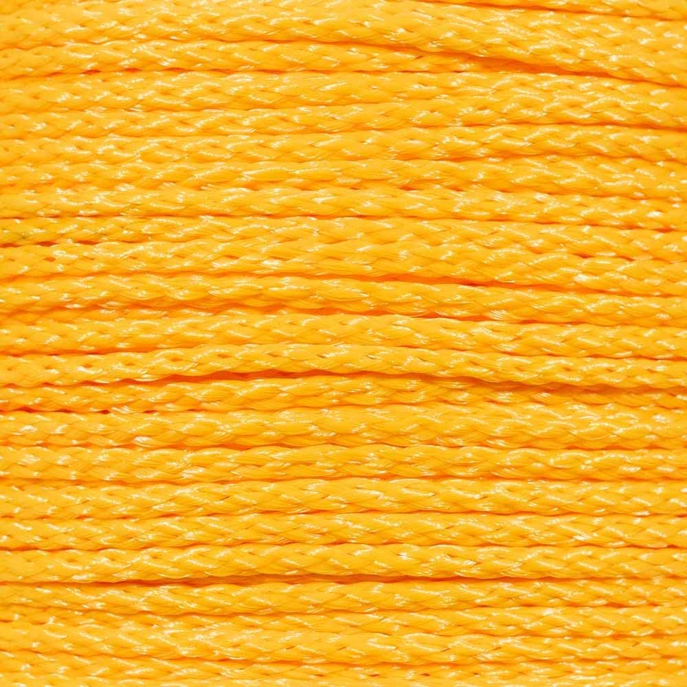 Hollow Braid Polypropylene Rope (1/4 Inch, 500 Feet, Yellow) - Barrier ...