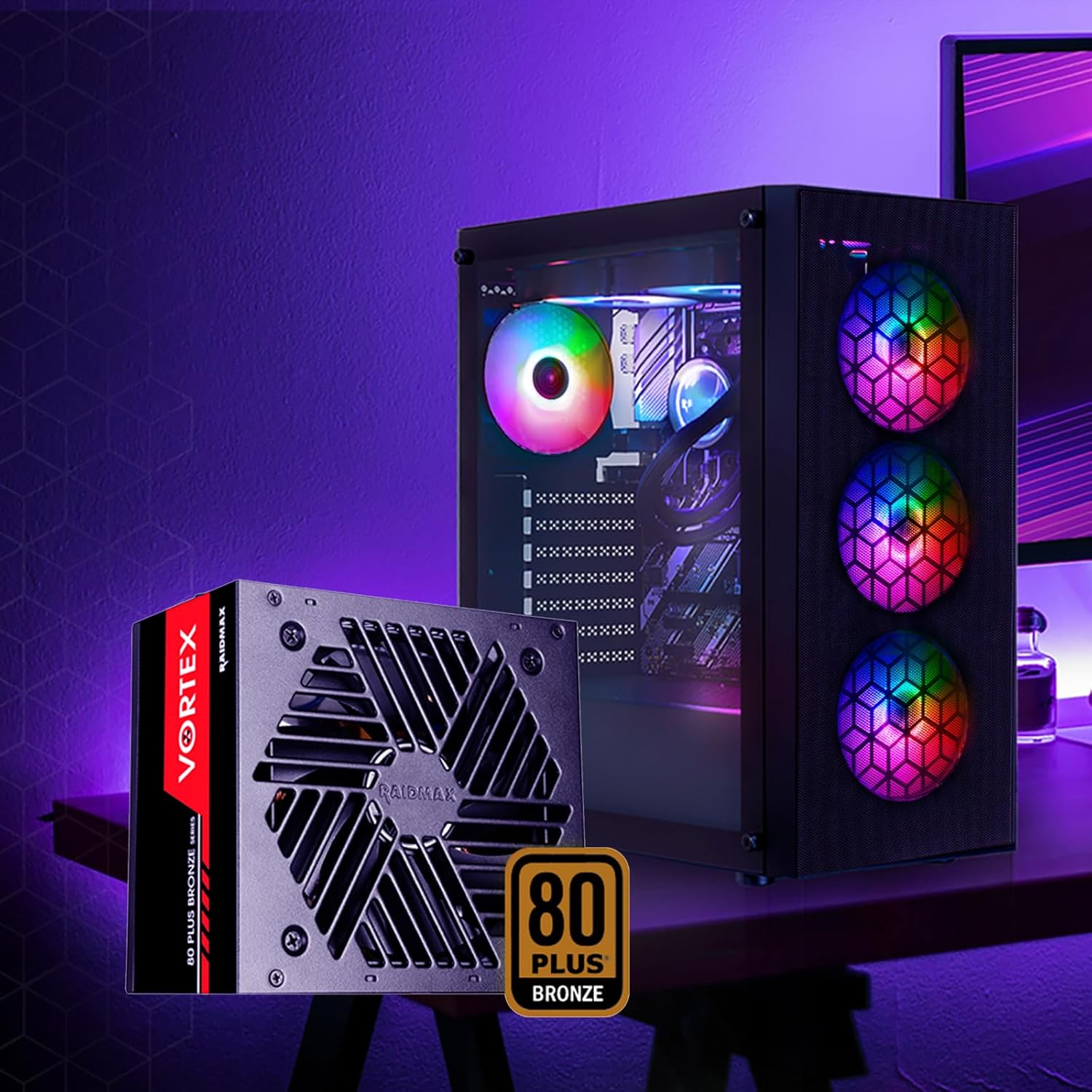 Amazon.com: Raidmax X921 Mesh Airflow and Tempered Glass Gaming PC Case ...