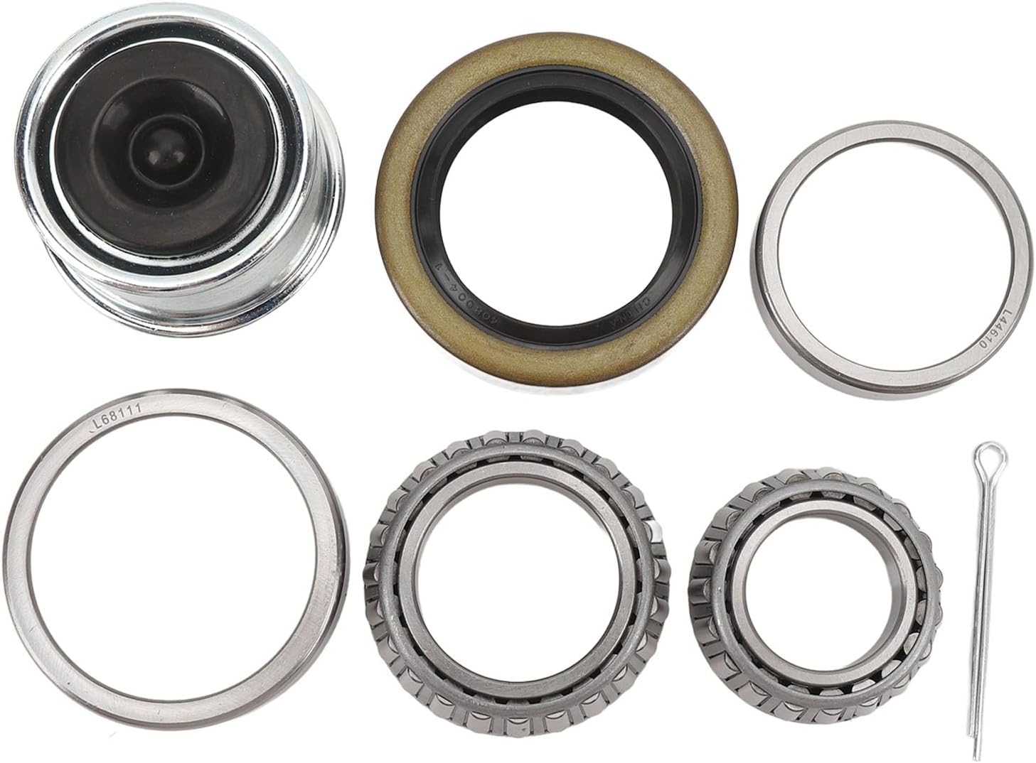 7PCS 3500 LB Trailer Wheel Hub Bearing Kit L68149 L44649 Bearing Kits ...