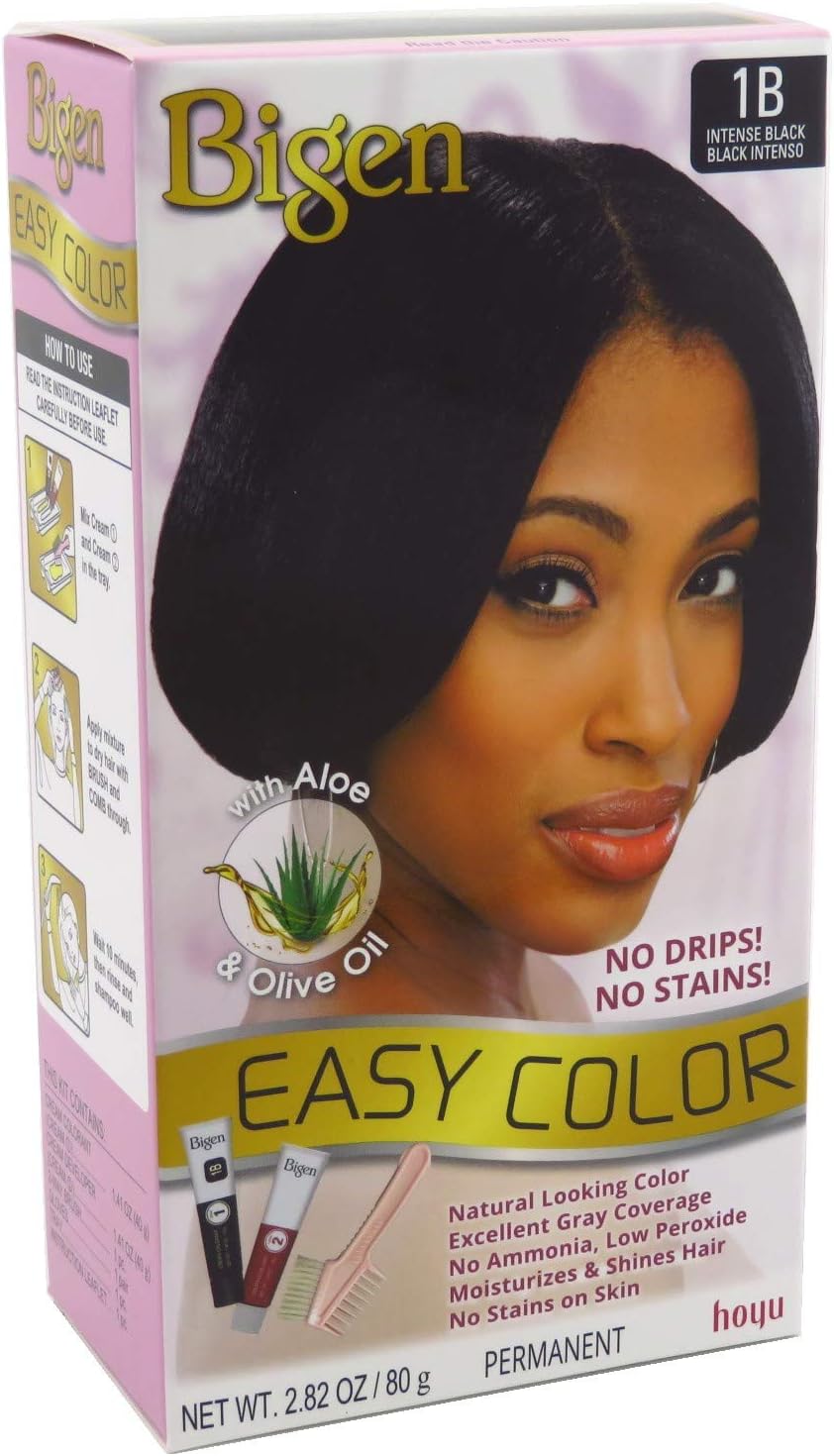 Bigen Easy Color #1B Intense Black 2.82 Ounce (3 Pack) : Buy Online at ...