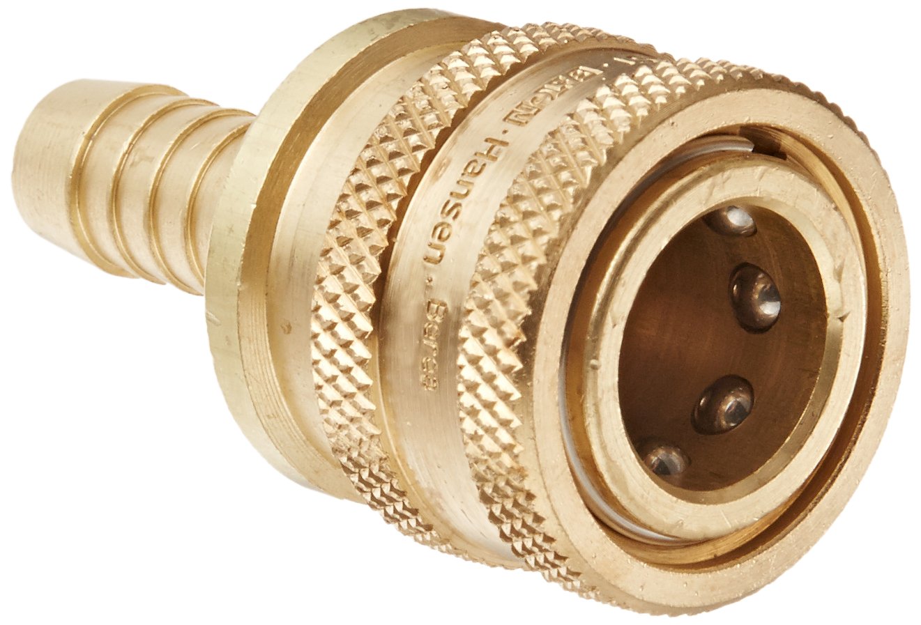 Eaton Hansen 3S22146 Brass Straight Through Ball Lock Hydraulic Fitting ...