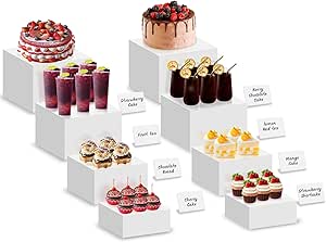 Amazon.com: COHVV Buffet Risers, 8Pcs Dessert Table Display Set ...