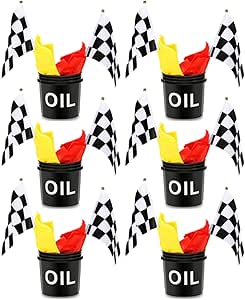 Amazon.com: Silipull 48 Pcs Race Car Party Decorations 6 Sets Racing ...
