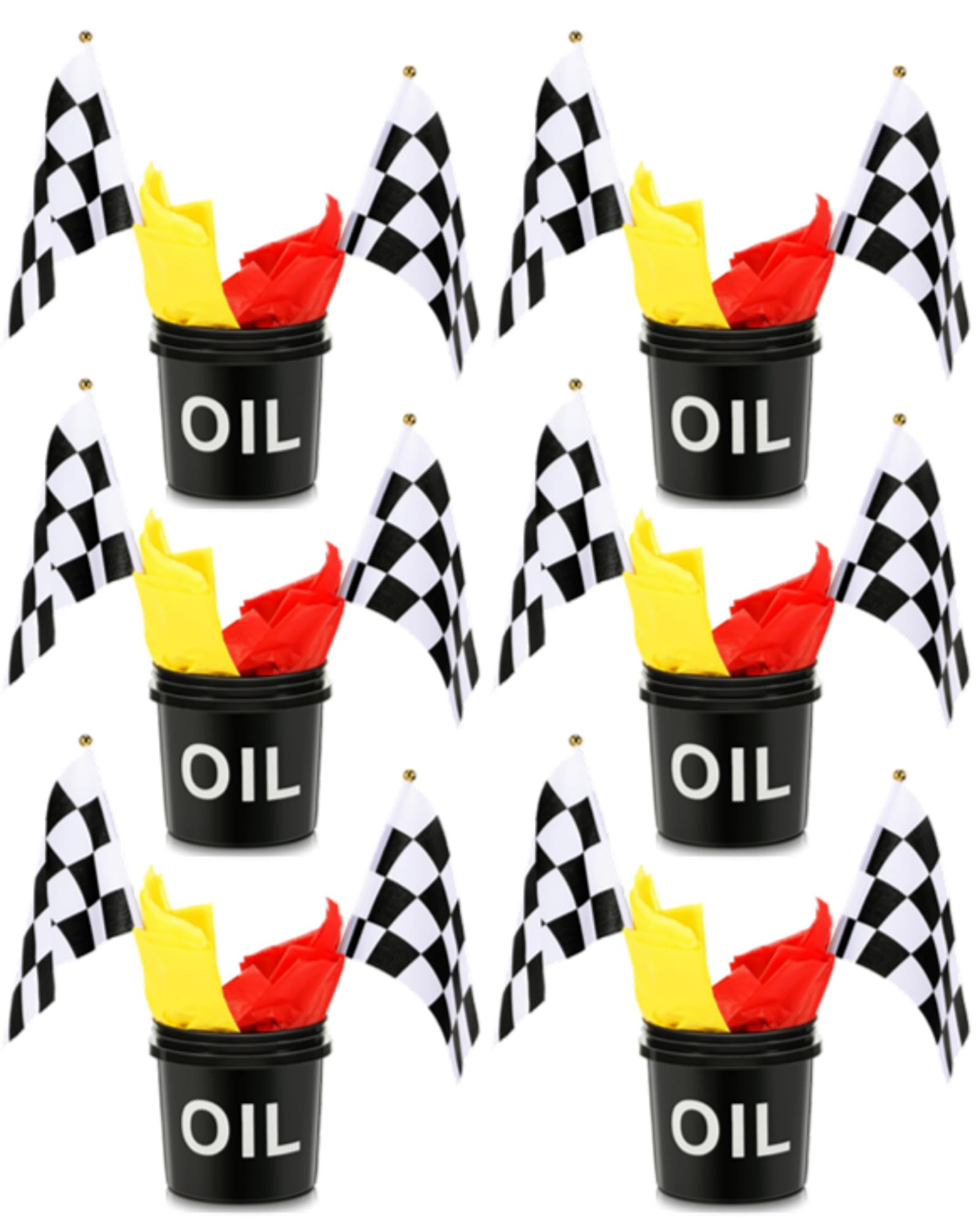 Amazon.com: Silipull 48 Pcs Race Car Party Decorations 6 Sets Racing ...