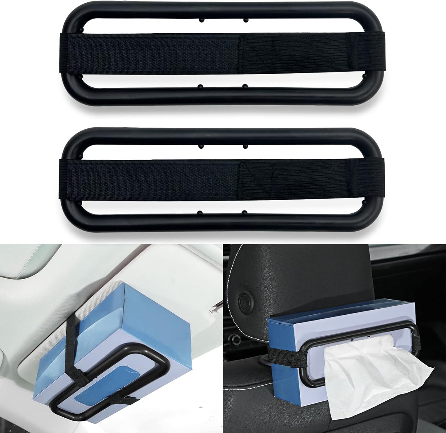 Amazon.com: 2PCS Car Sun Visor Tissue Box Holder, Paper Towel Napkin ...
