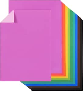 80 Sheets A4 Dual-Color Cardstock, 10 Color Pairs (20 Colors) 180gsm ...