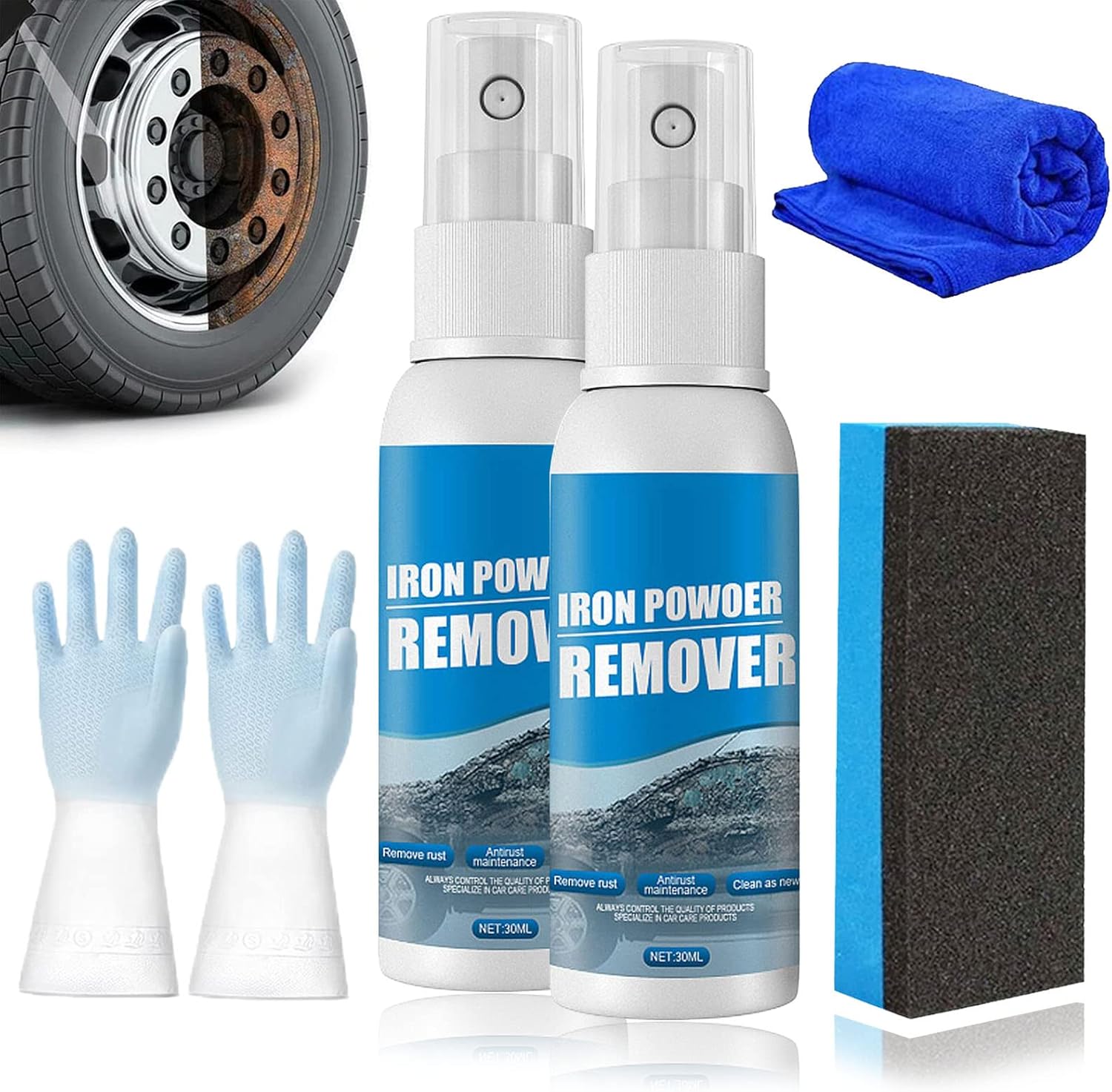 Amazon.com: WOSLXM Car Rust Removal Spray, Car Rust Remover Spray, Car ...