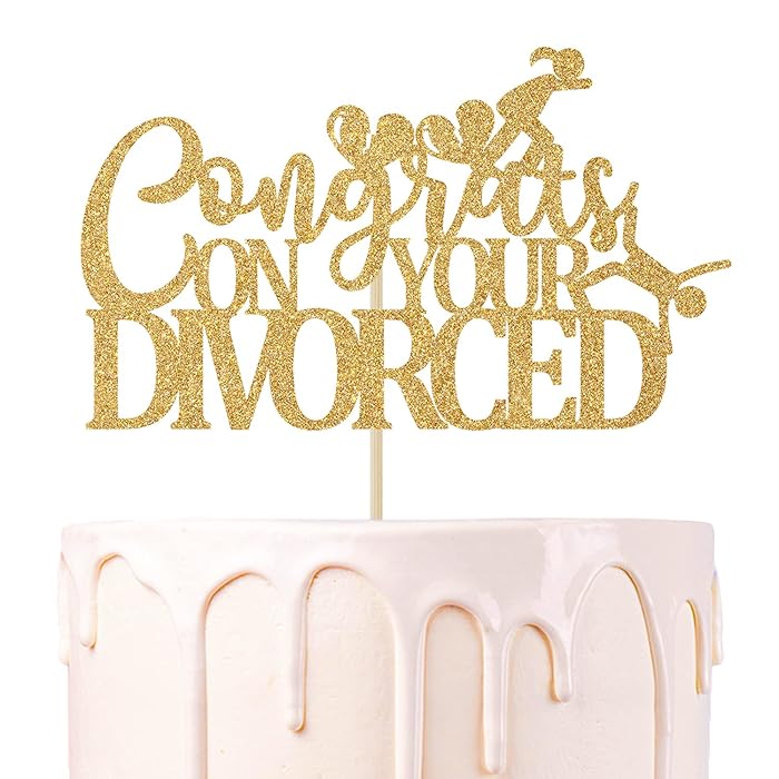 Buy Congrats On Your Divorced Cake Topper - Boy Bye Divorce Party ...