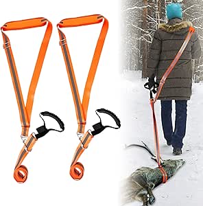 Amazon.com : PEUTIER 2pcs Deer Drag Rope, Heavy Duty Deer Drag Strap ...
