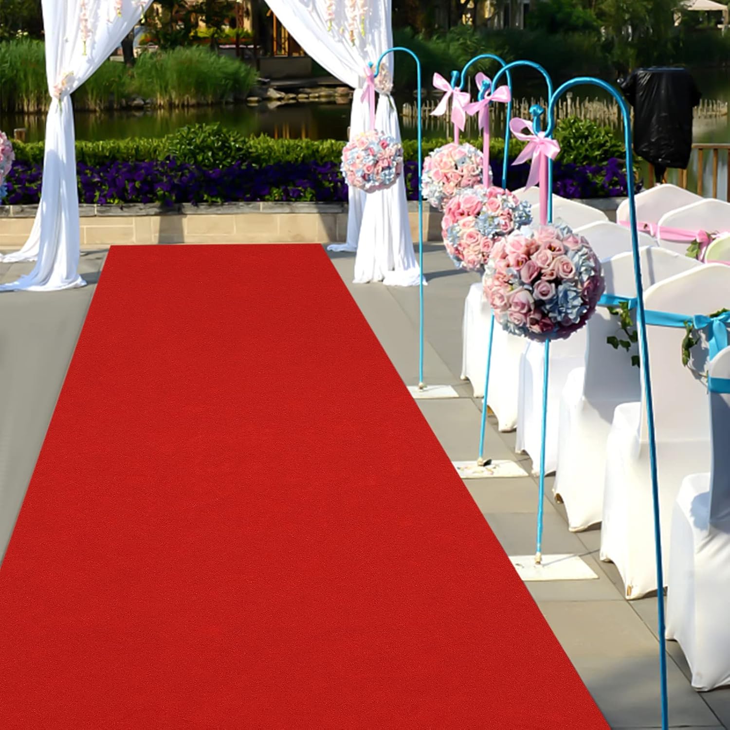 Amazon.com: Red Carpet Runner for Party, 360GSM Red Aisle Runner ...