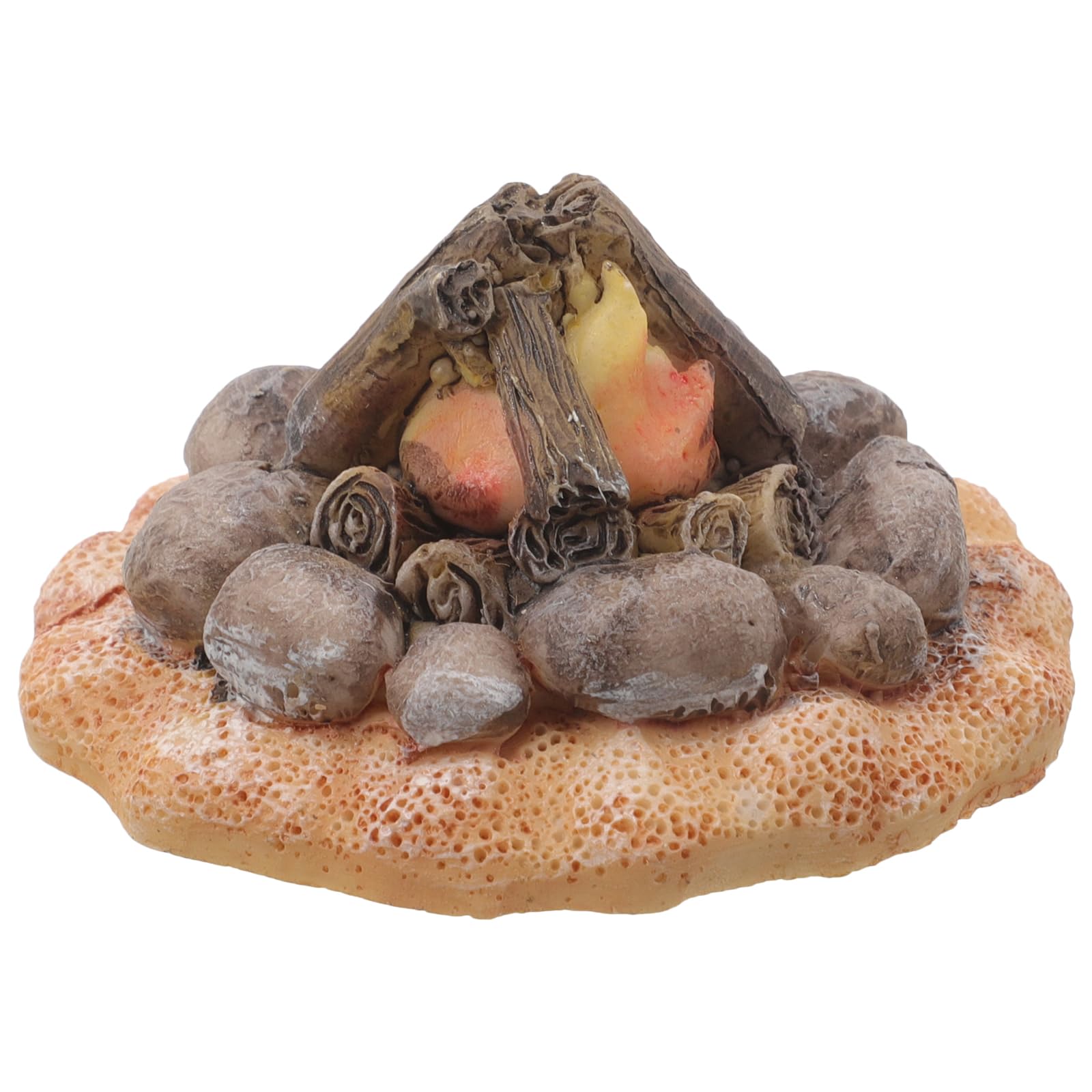 Amazon.com: Angoily Miniature Stone Firepit Model Mini Artificial ...