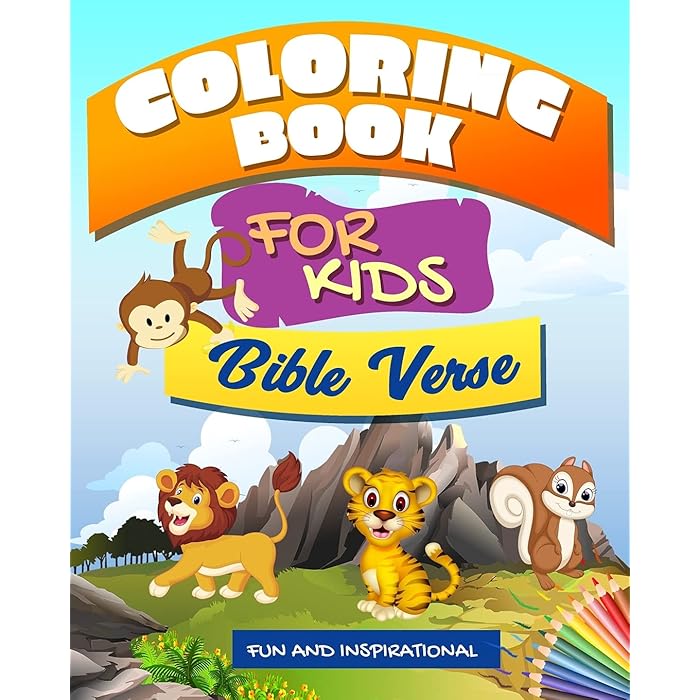 Buy Bible Verse Coloring Book for kids: Fun and Inspirational: A ...