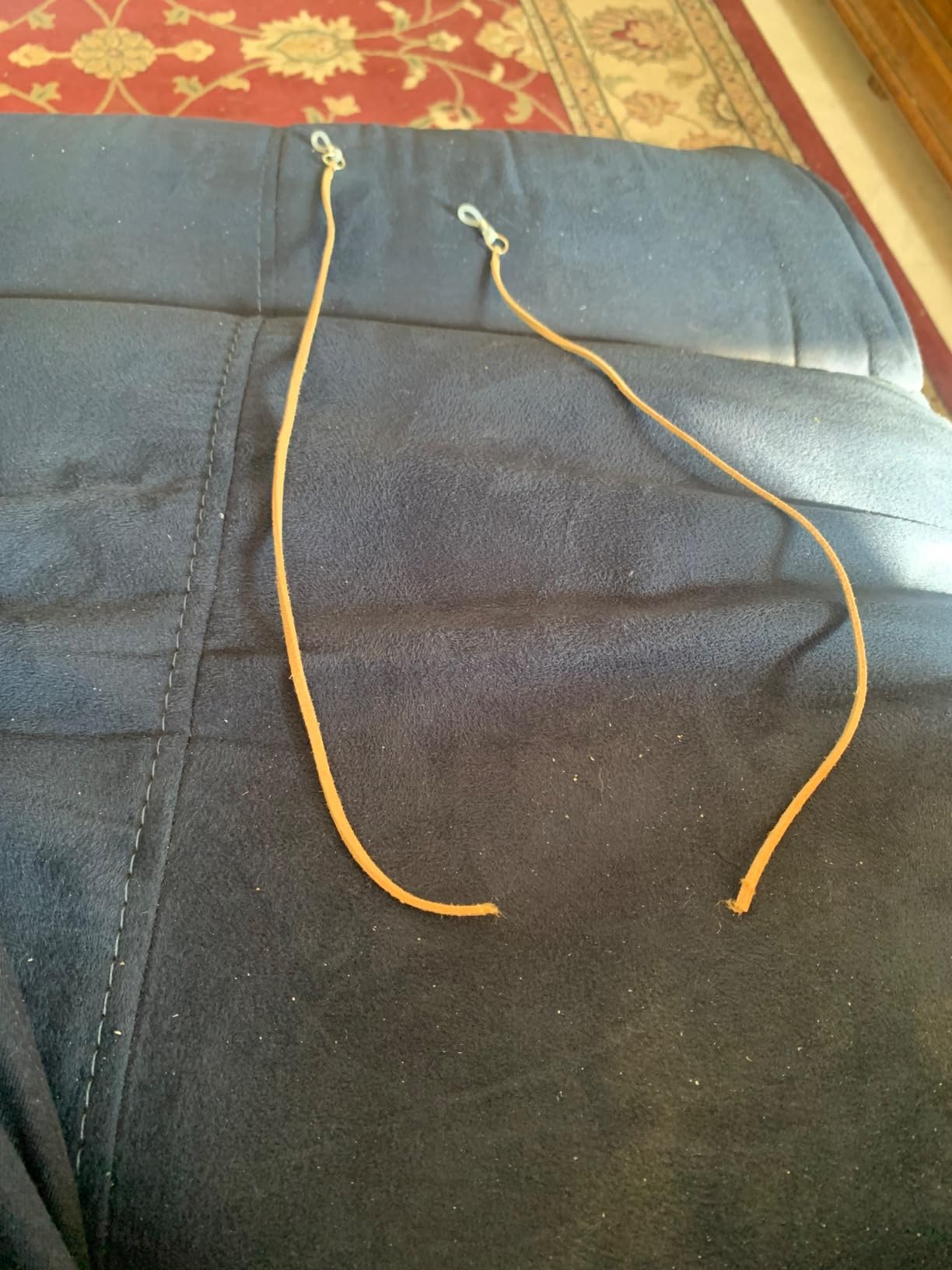 Heddz Soft Leather Cord Spectacle Chain For Men (Set of 2) Beige and ...