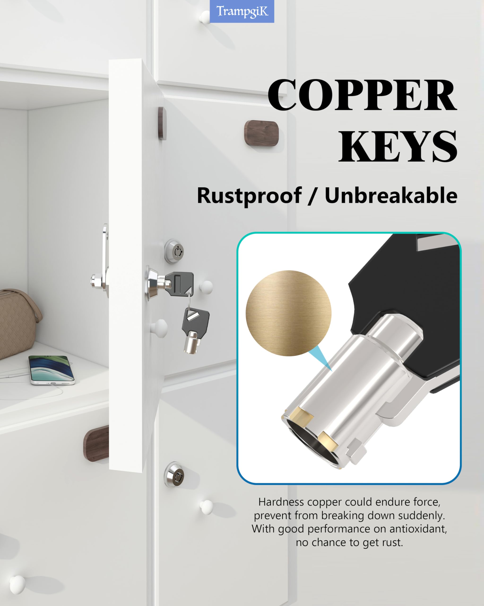 Snapklik.com : Trampgik RV Storage Locks, 5/8” Camper Compartment Storage Door Locks