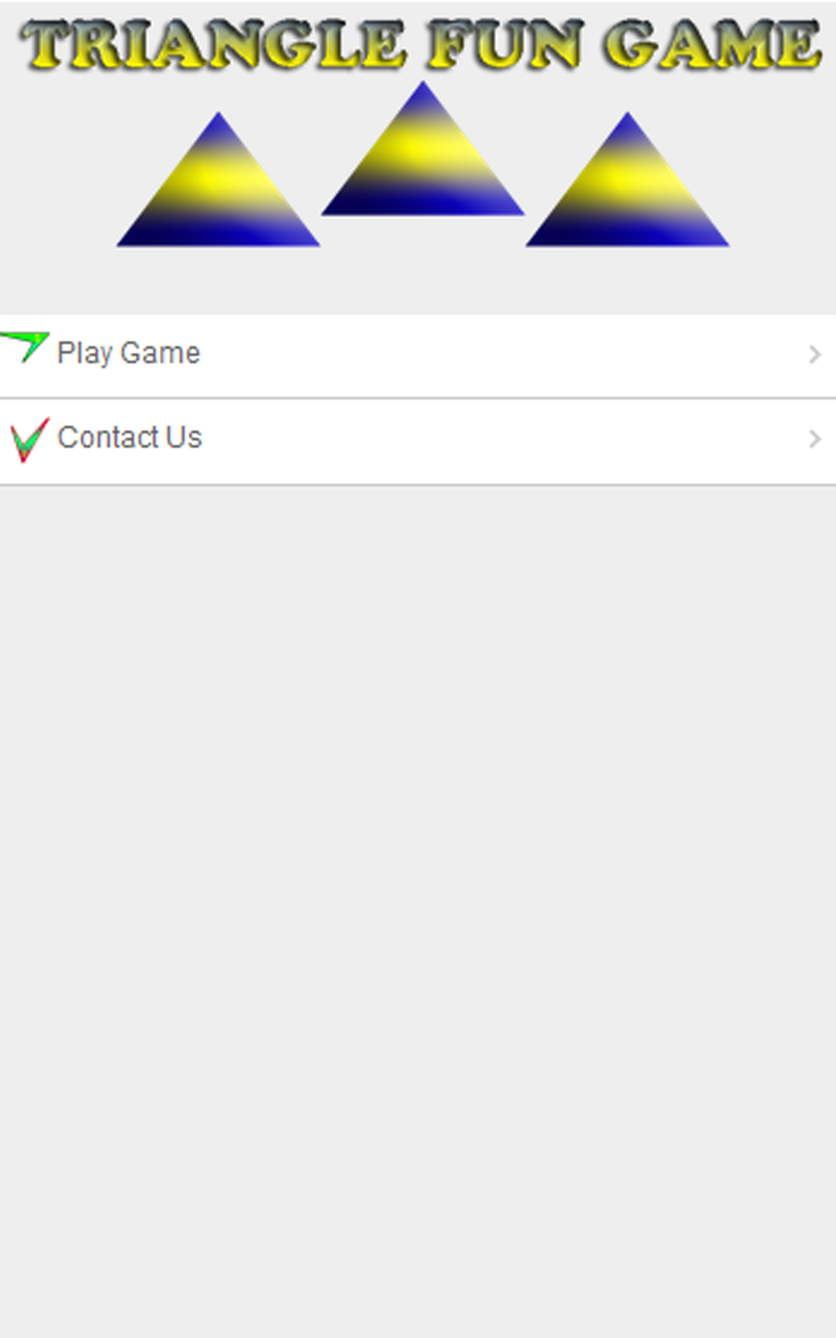 Triangle fun game - Application sur Amazon Appstore