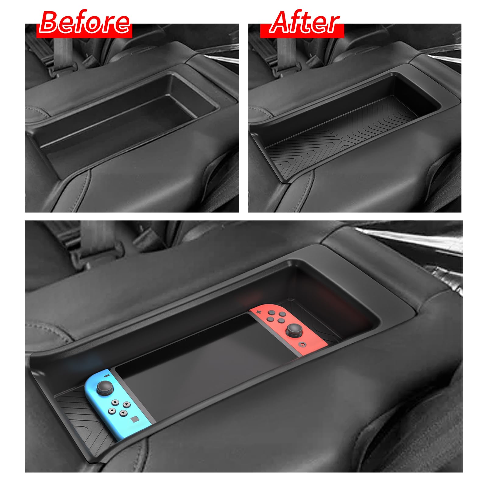 Snapklik.com : Smabee 2nd Row Armrest Storage Box Compatible