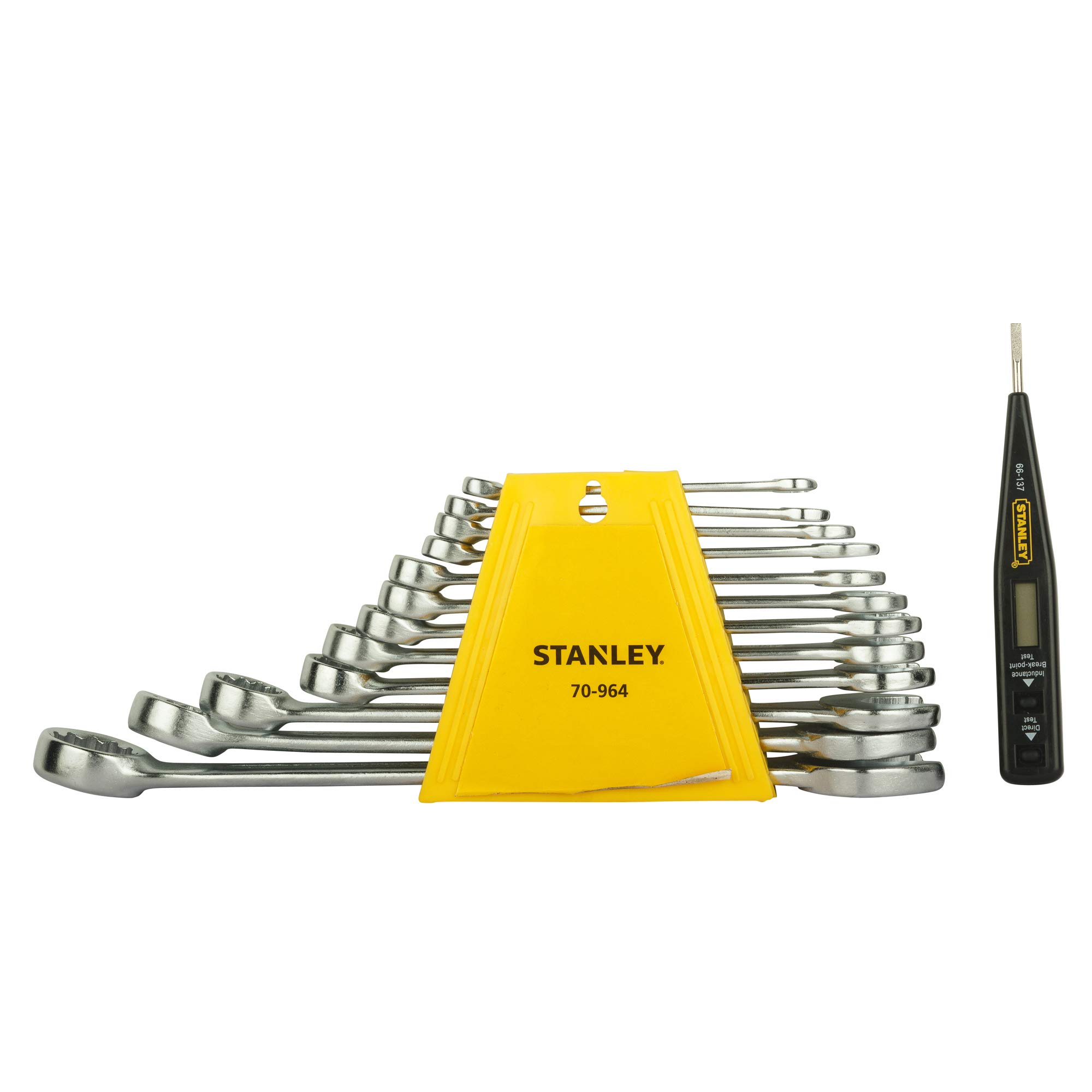 Buy STANLEY 70-964E Chrome Vanadium Steel Combination Spanner Set (12 ...