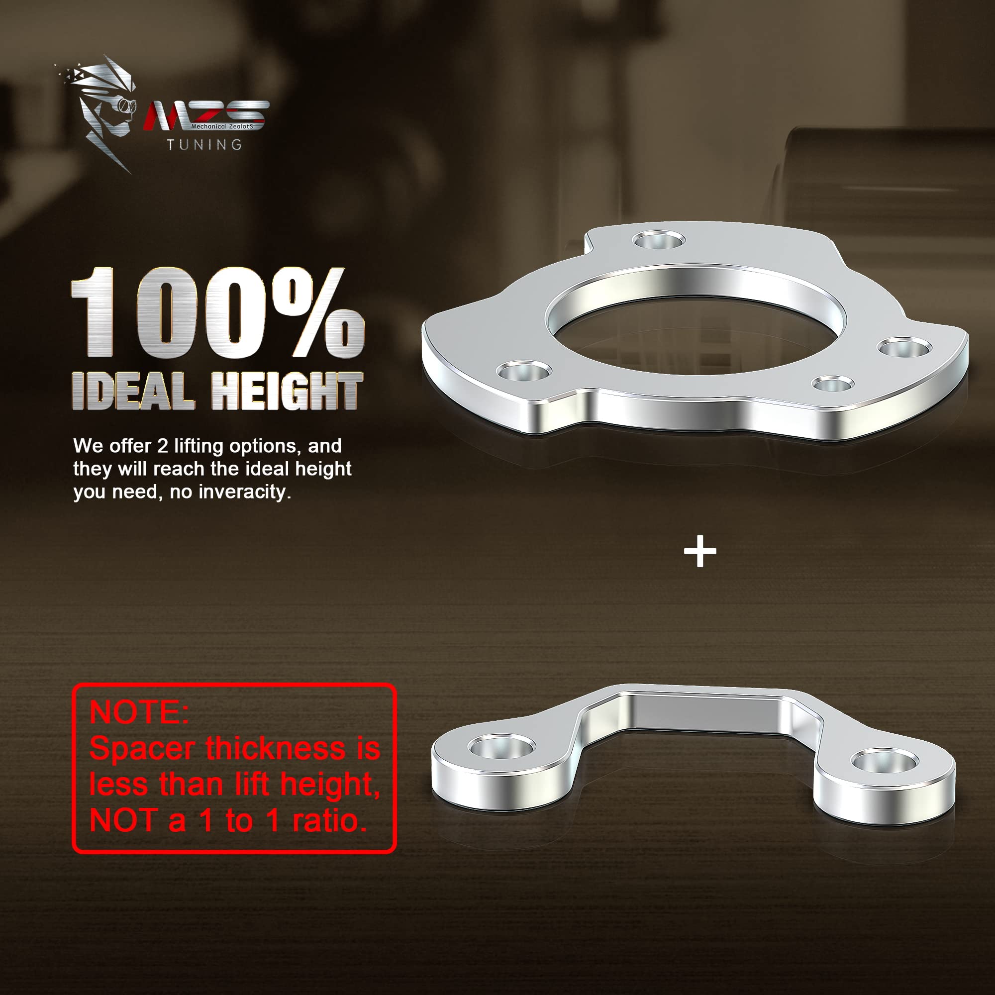Snapklik.com : MZS 2 Inch Front Leveling Kit, Upper And Lower Lift ...