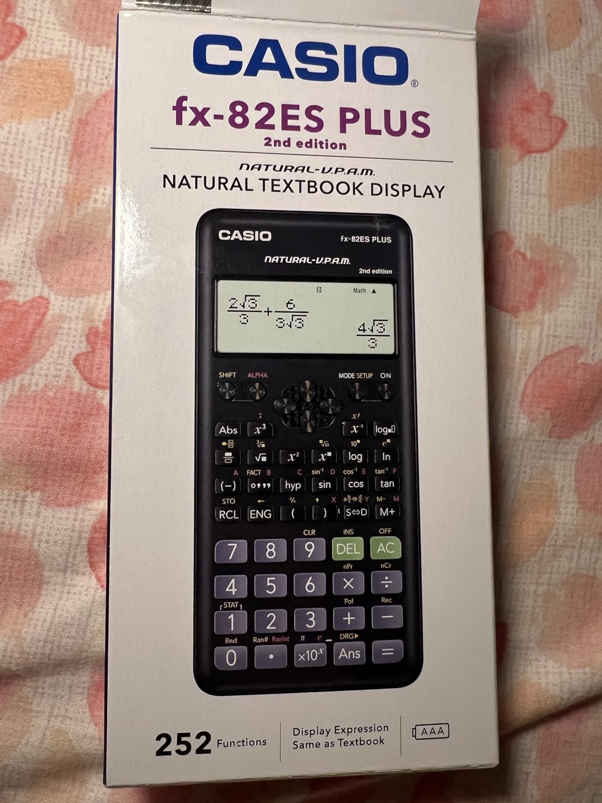 Casio 2Nd Edition 252 Functions Non-Programmable Scientific Calculator ...