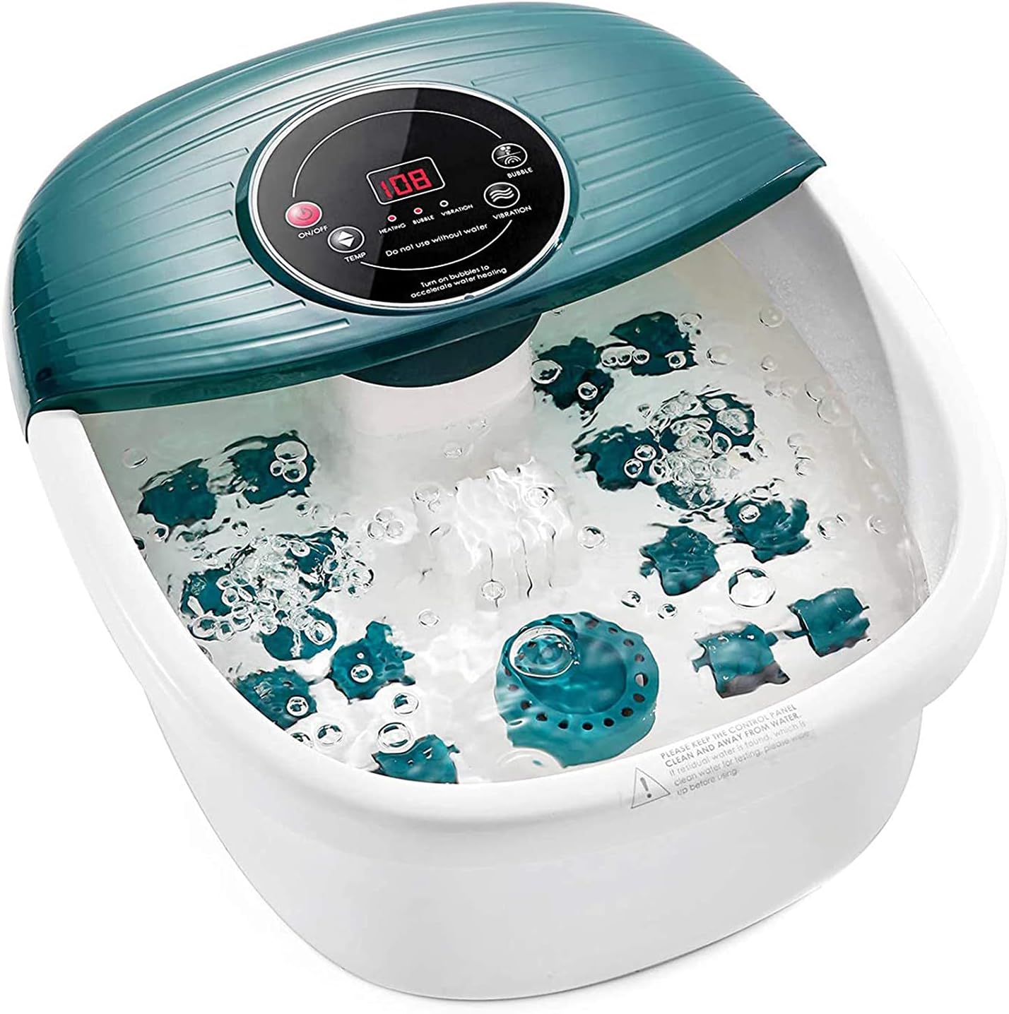 Amazon.com: Foot Spa Bath Massager with Heat, Bubbles, Vibration, 16 ...