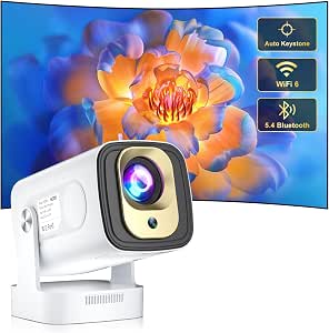 Mini Projector Salange, 8K Support 1080P Autofocus Projector, Portable ...