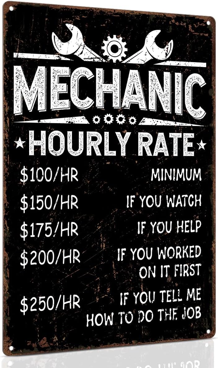 Amazon.com: ALKB Mechanic Decor for Man Cave, Garage Accessories ...