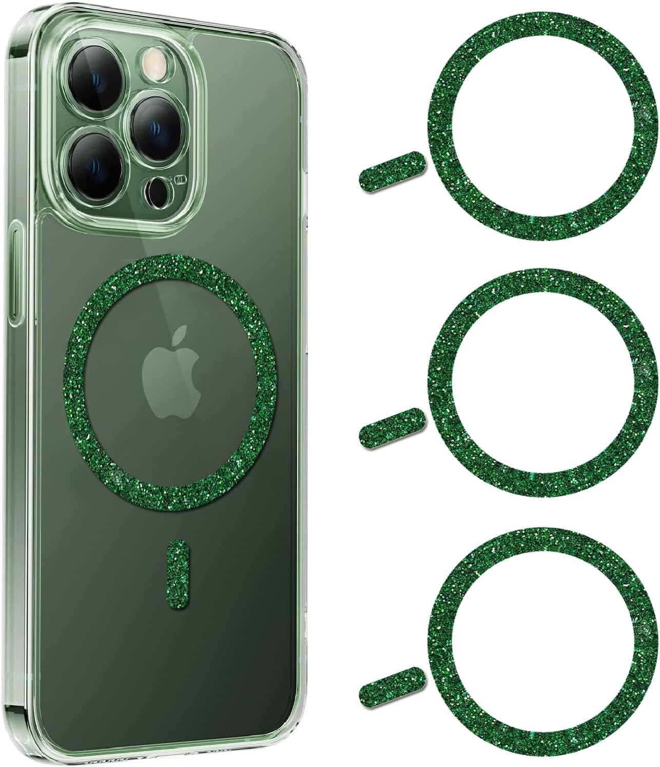 Amazon.com: COJOC for MagSafe Ring Stickers, Glitter Universal Magnetic ...