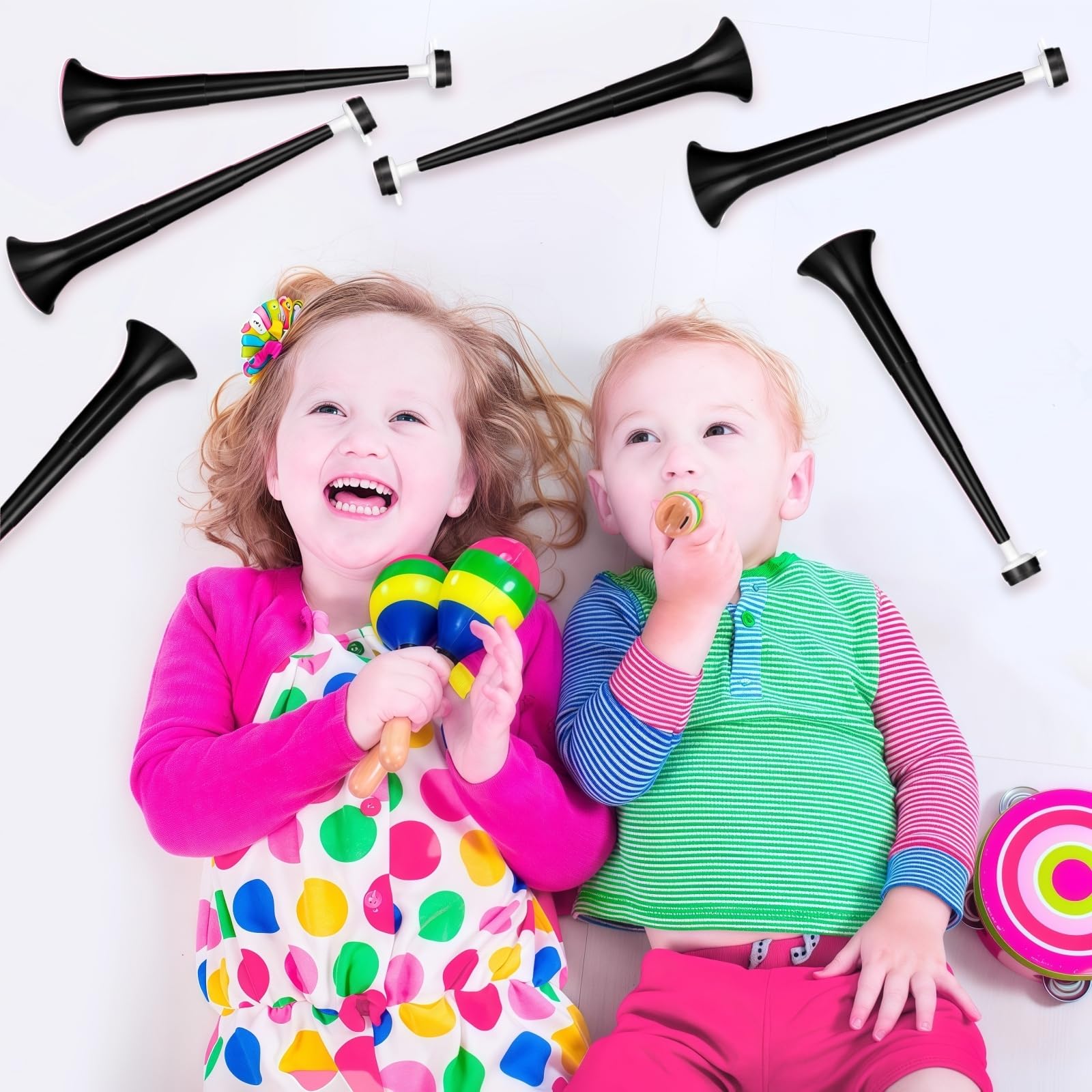 Snapklik.com : 4 Pieces Stadium Horn, 21 Inch Collapsible Vuvuzela ...