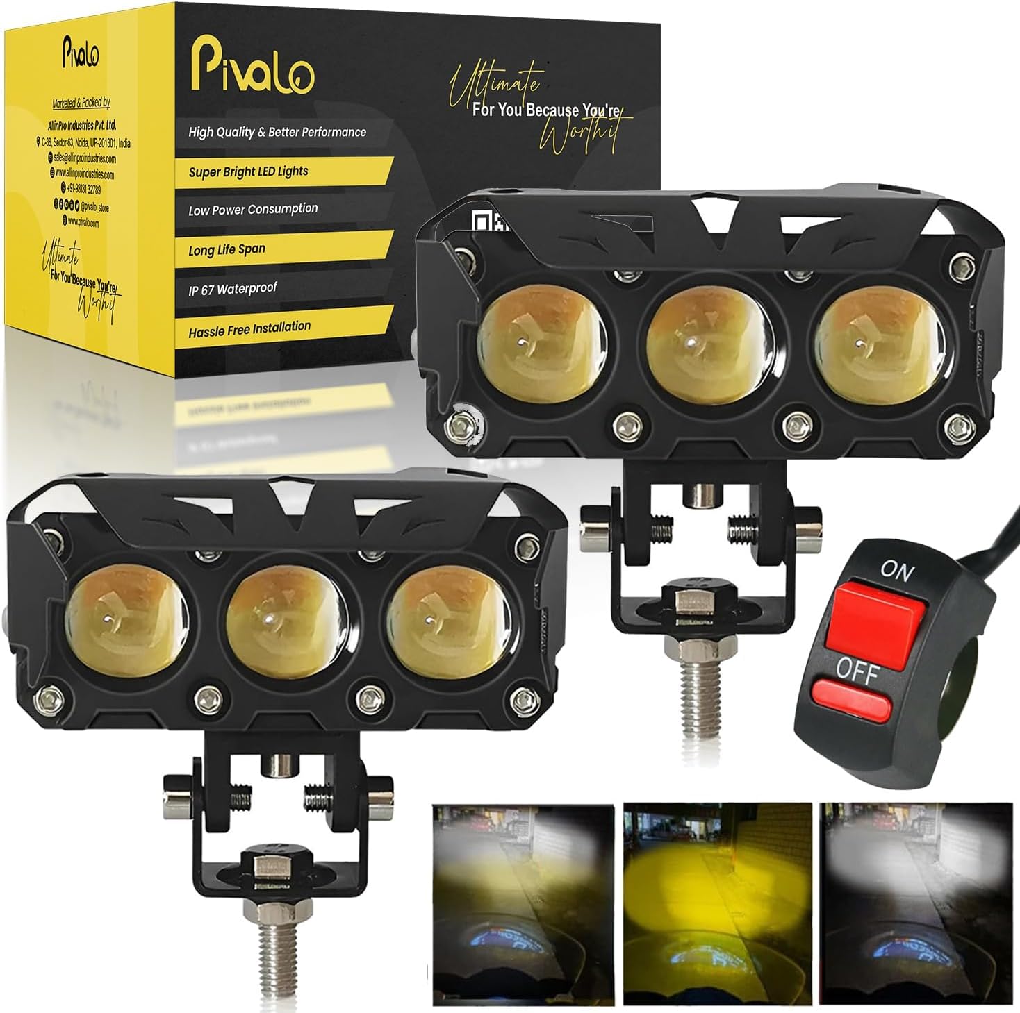 Original HJG Series of Premium Fog Light (3 Round LED HJG Fog Light ...