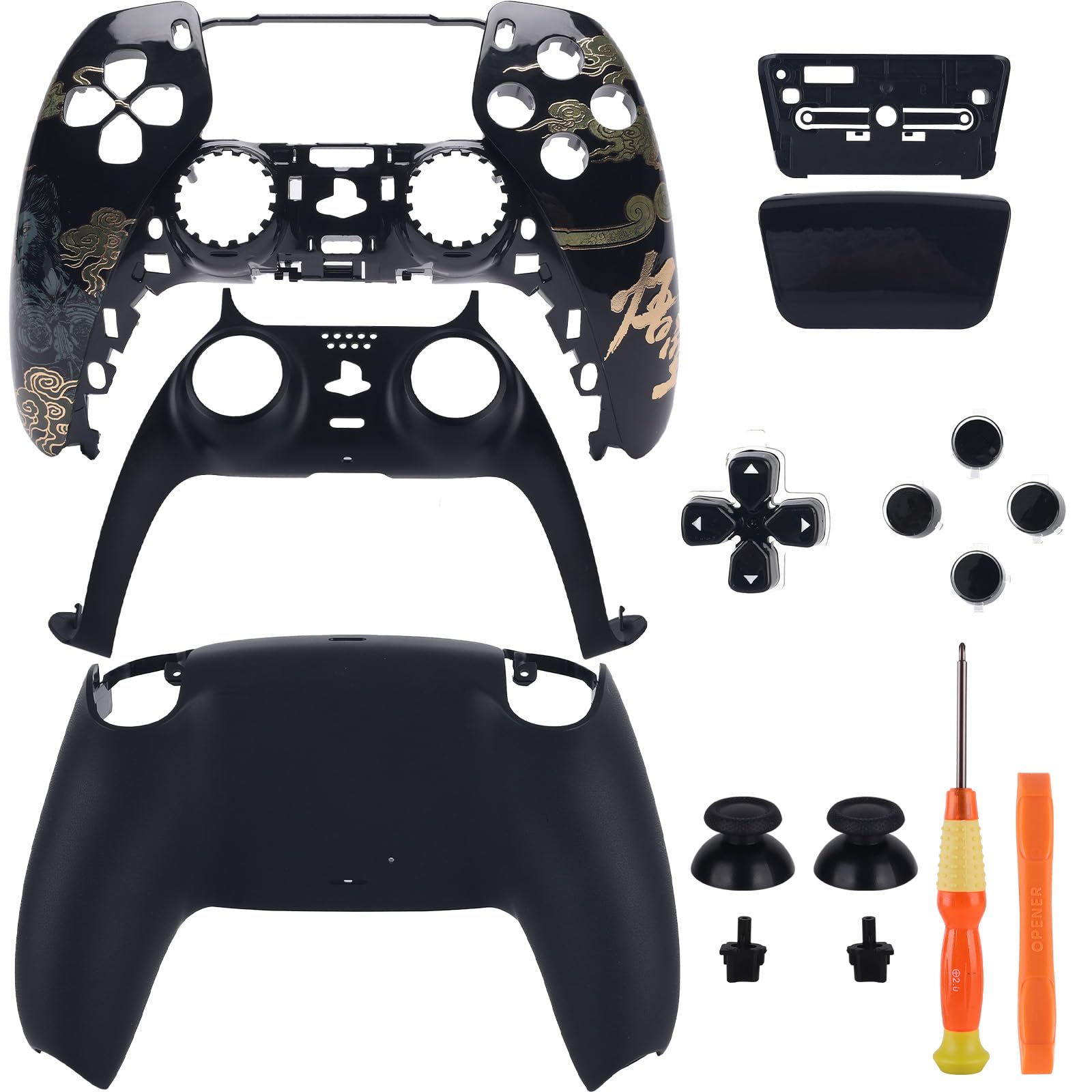 Amazon.com: Replacement Housing Shell for PS5 Controller,Faceplates ...