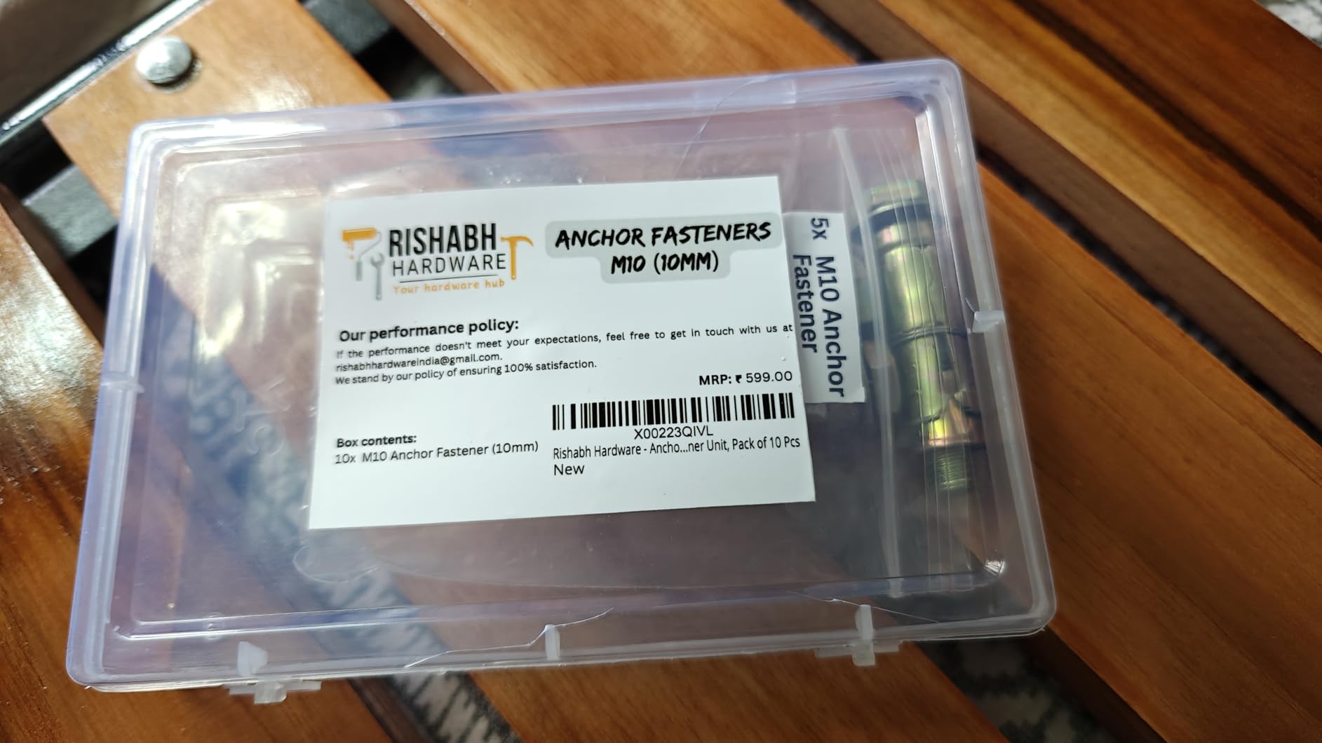 Rishabh Hardware - Anchor Fasteners [ 8mm | 10pcs ], Ideal For Mounting ...