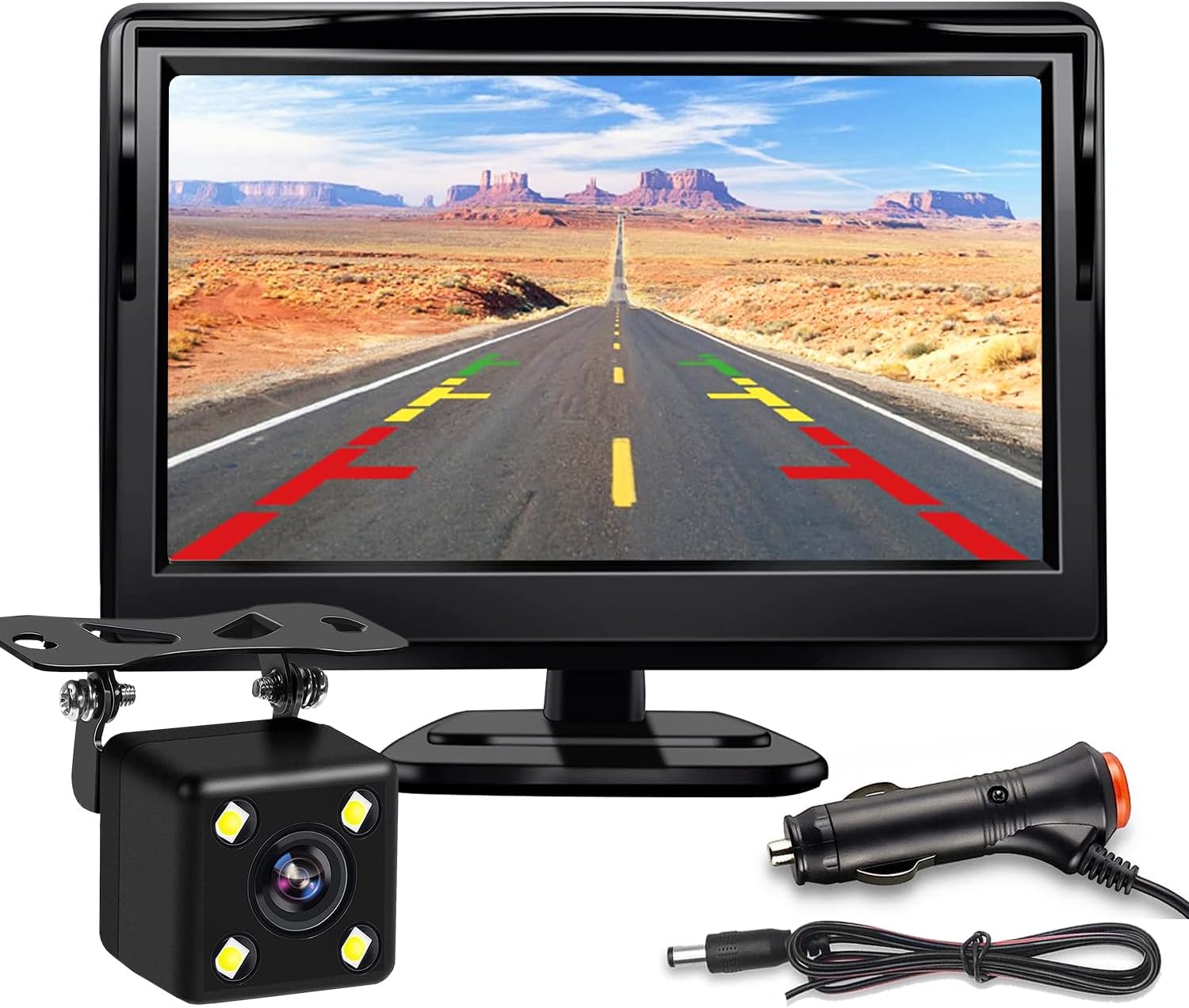 Amazon.com: Backup Camera System Kit 7" LCD Reversing Monitor +Rear ...